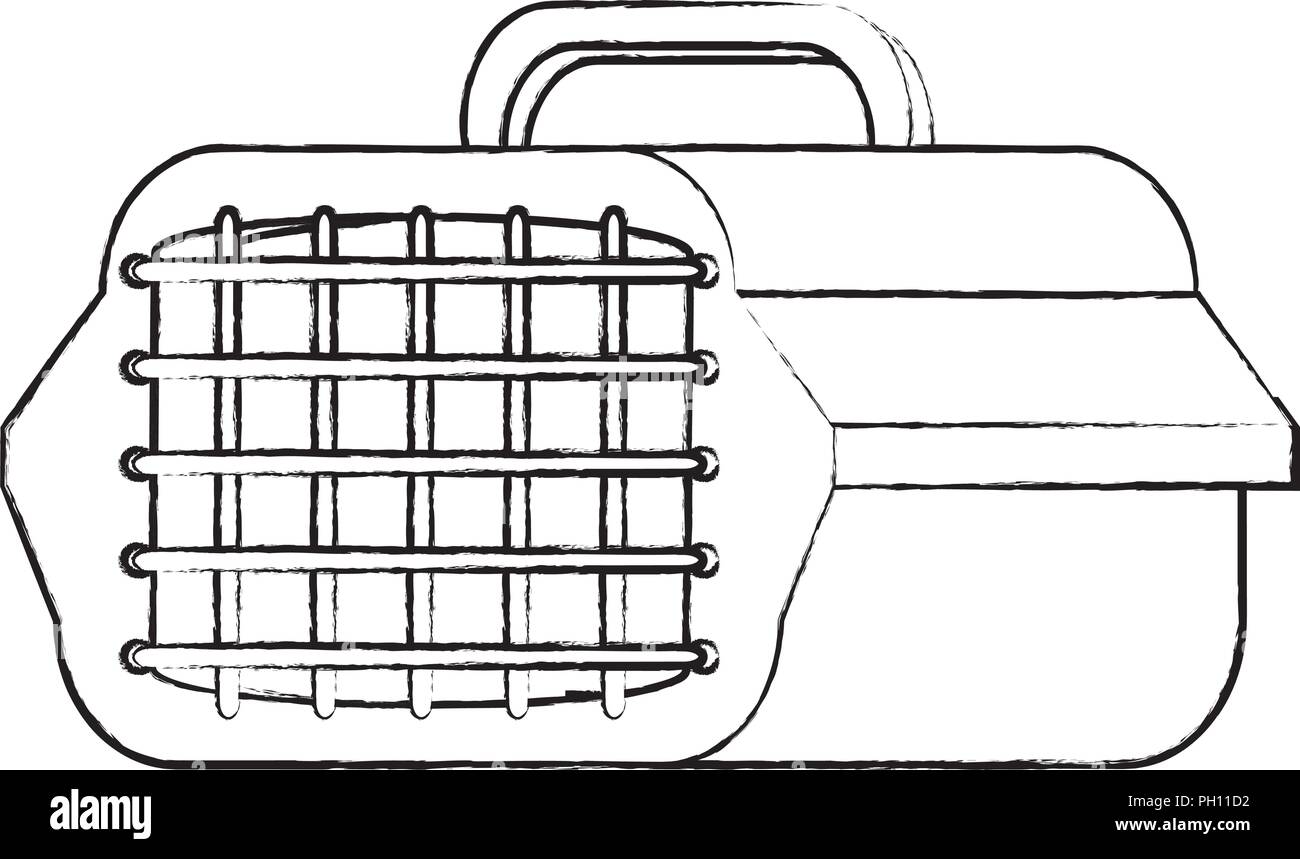 pet transport box over white background, vector illustration Stock ...