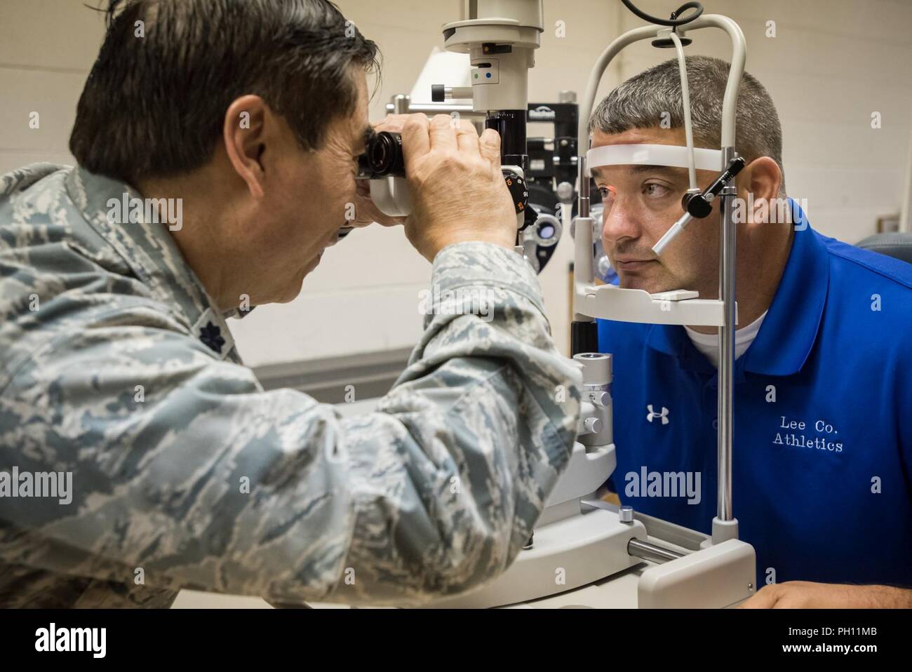 U.S. Air Force Lt. Col. Ronald Short, an optometrist from the ...