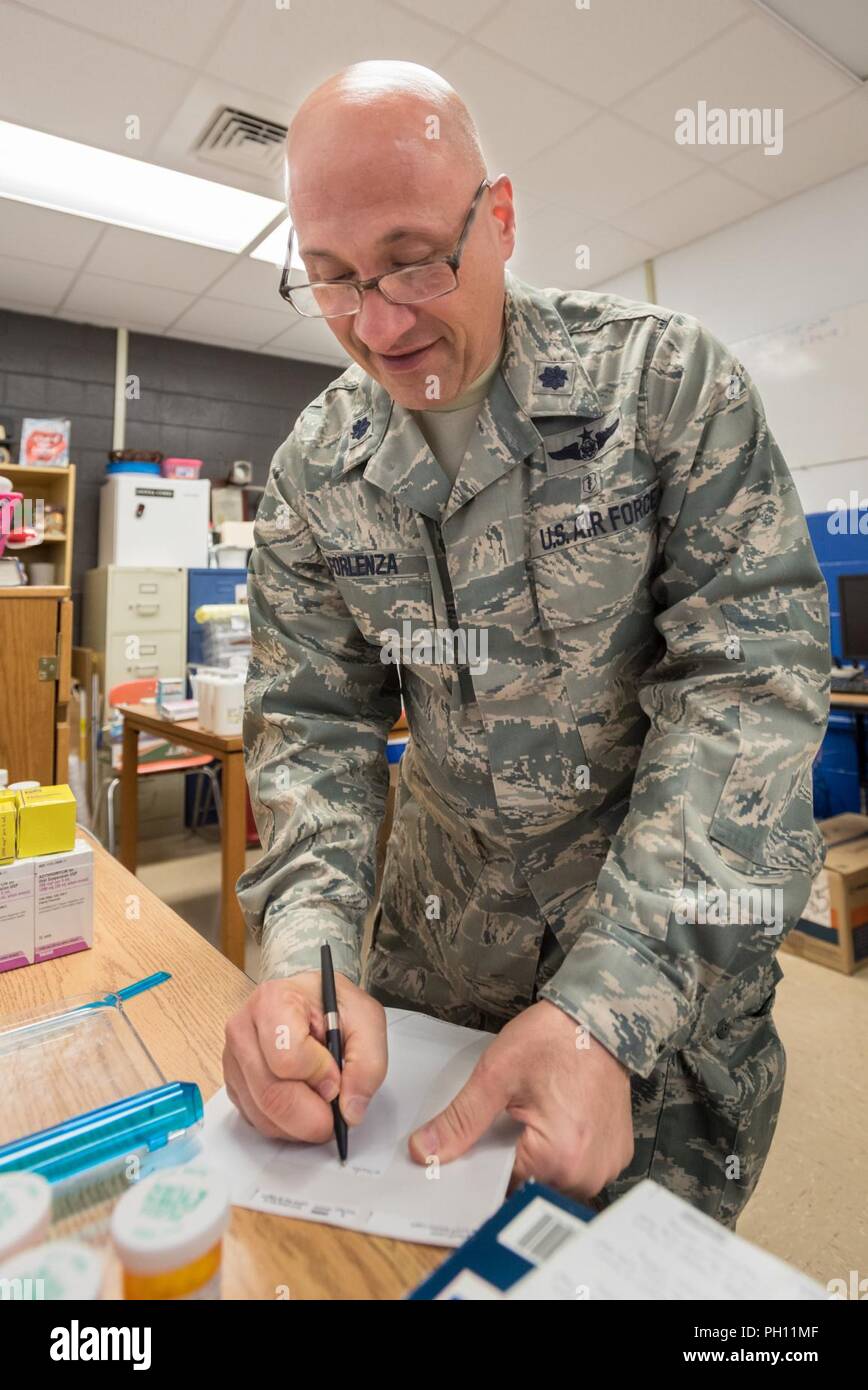 U.S. Air Force Lt. Col. Philip Forlenza, a pharmacist from the New York ...
