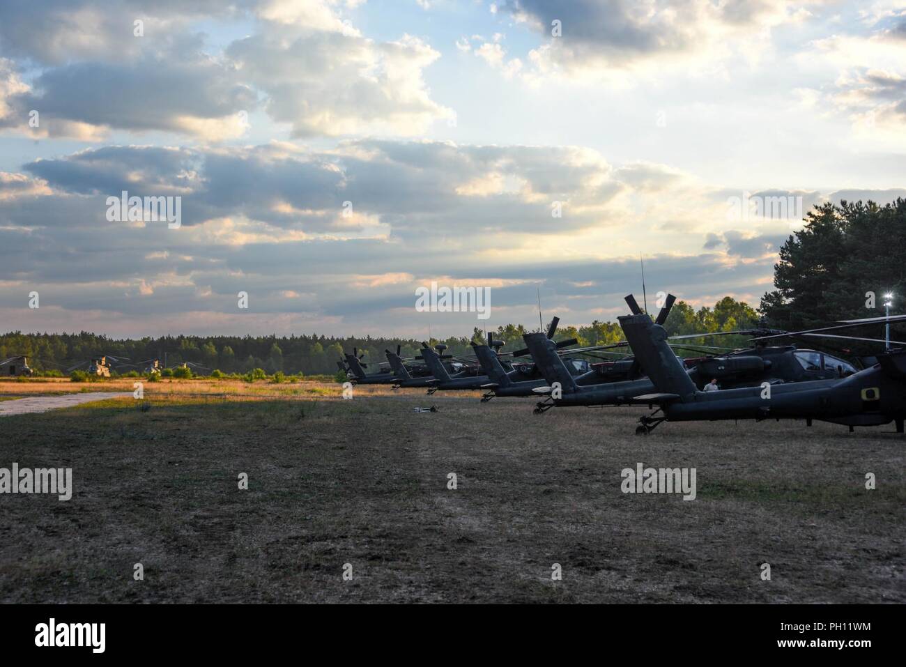 U.S. Soldiers with the 12th Combat Aviation Brigade (12 CAB) prepare ...