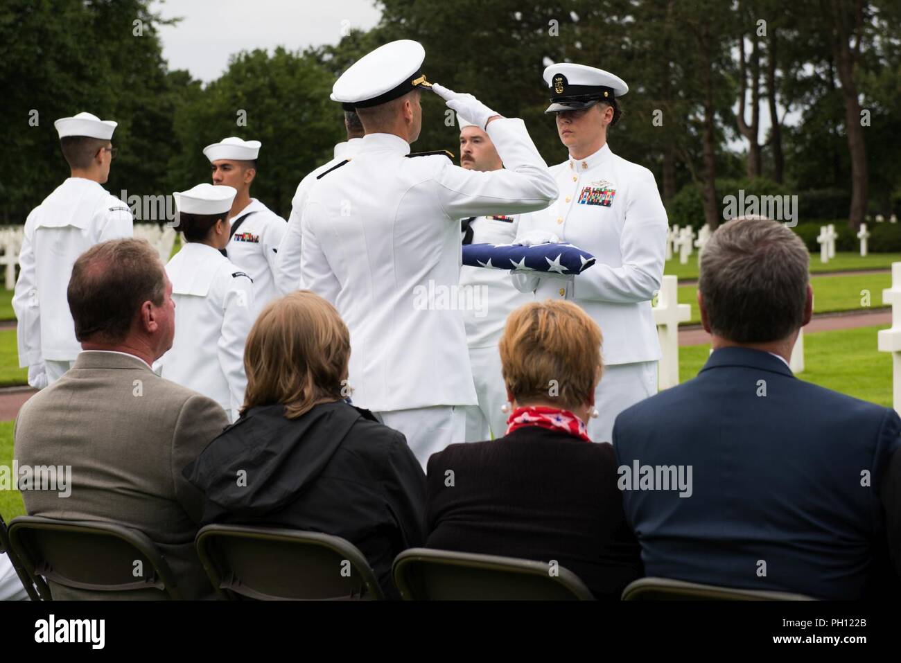 NORMANDY, France (June 19, 2018) Command Master Chief April Merriman of ...