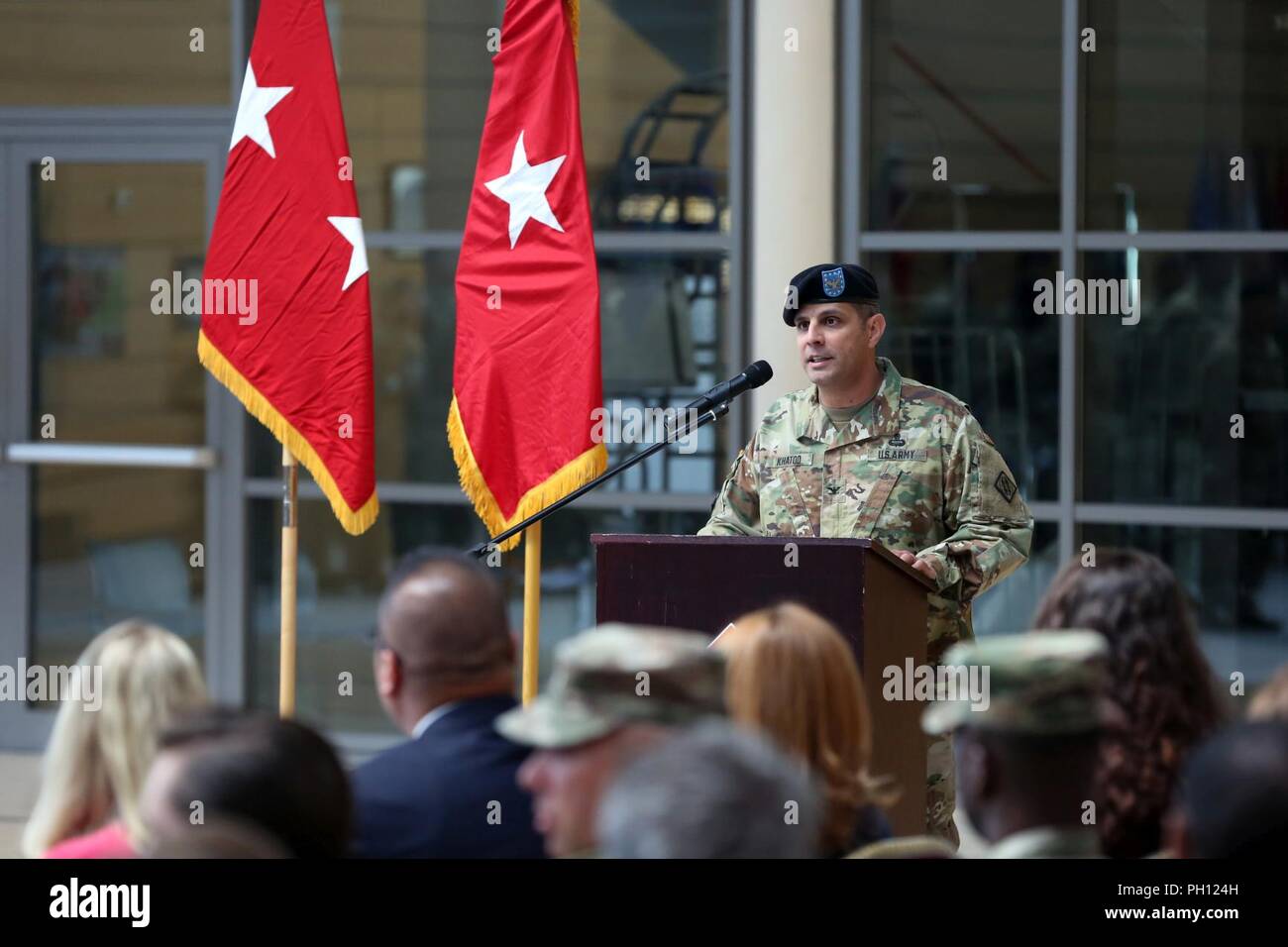 U.S. Army Col. Neil Khatod, commander of 2d Theater Signal Brigade ...