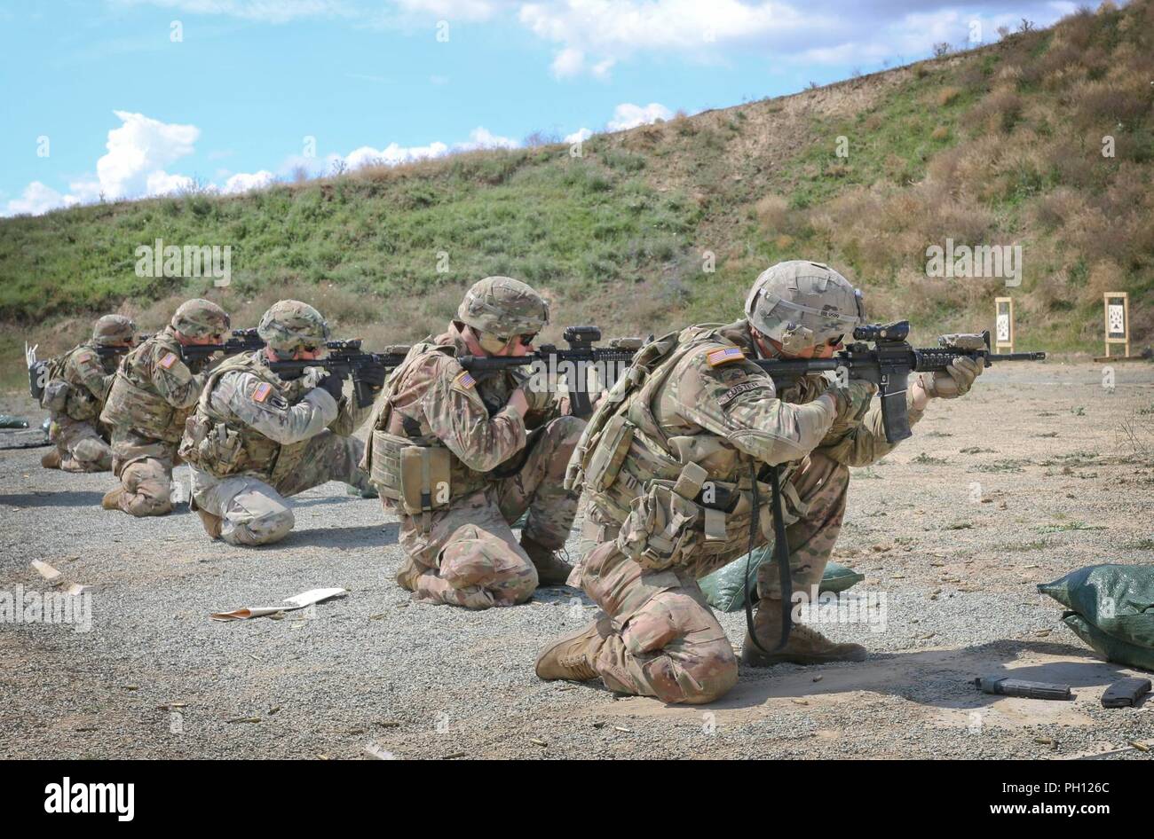 Soldiers assigned to Bravo Company, 2-5 Cav, 1st Armored Brigade Combat ...