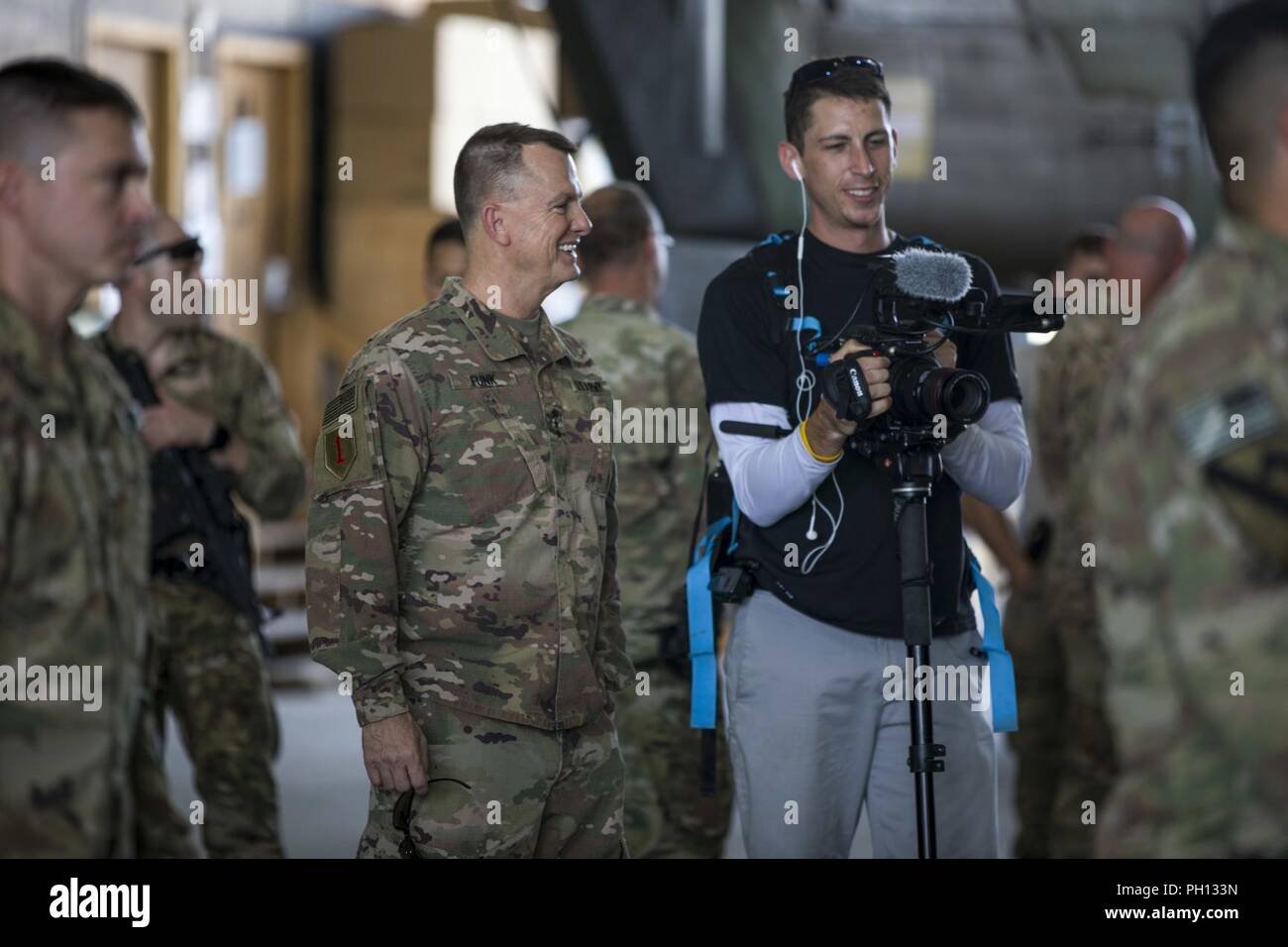 U.S. Army Lt. Gen Paul Funk, commander of Combined Joint Task Force ...