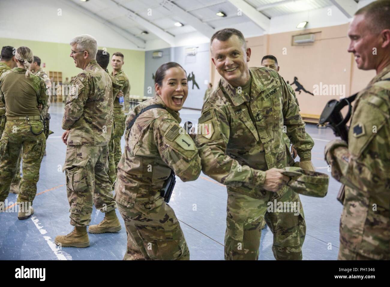 U.S. Army Lt. Gen. Paul Funk, commander of Combined Joint Task Force ...