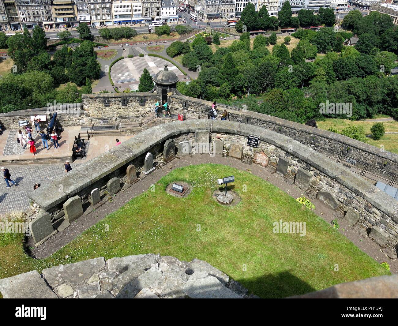 People visiting Edinburgh castle Stock Photo - Alamy
