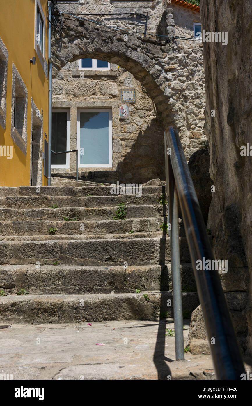 Stone portal on the steps of As Verdades, the truths in Portuguese, in ...