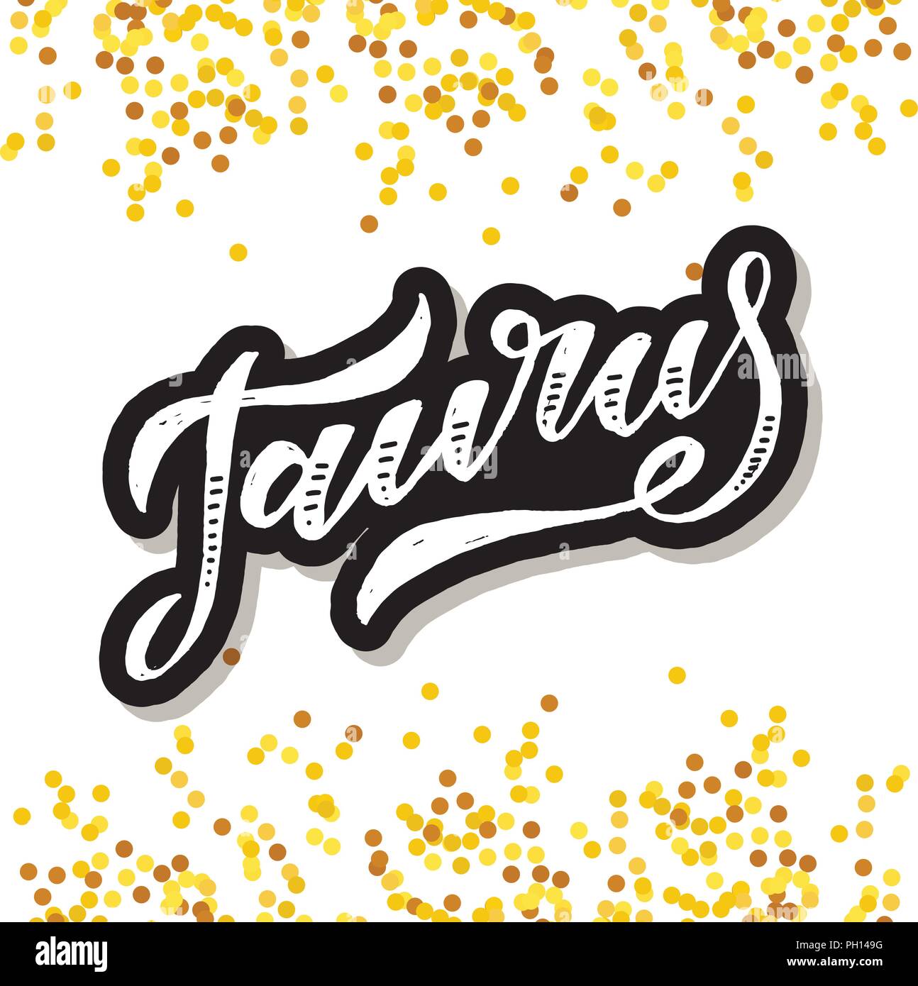 Taurus lettering Calligraphy Brush Text horoscope Zodiac sign ...
