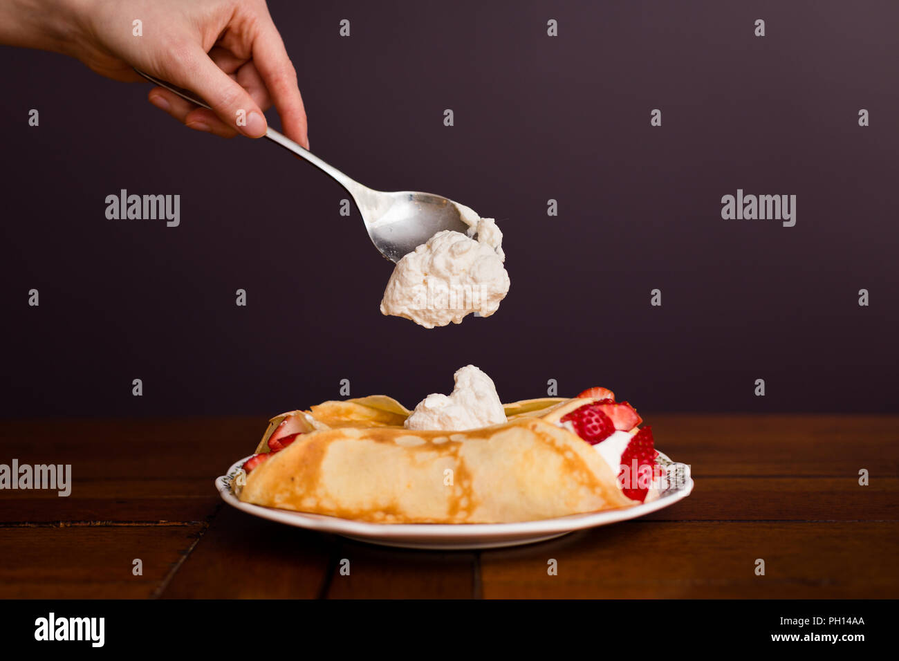 Spooned hi-res stock photography and images - Alamy