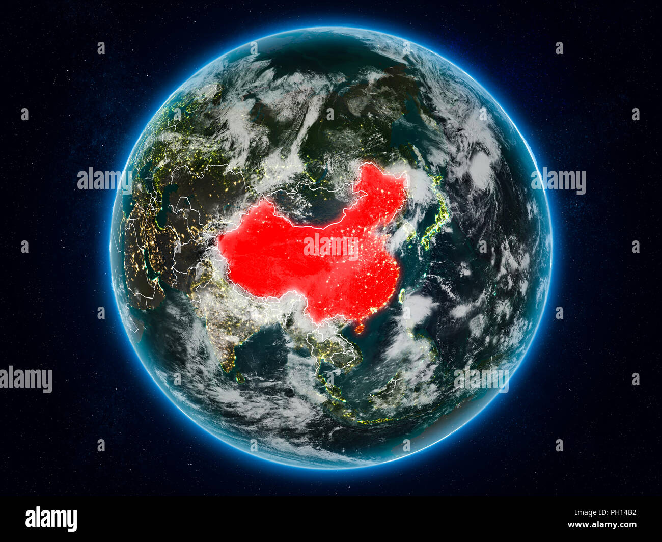 China At Night Nasa Stock Photos & China At Night Nasa Stock Images - Alamy