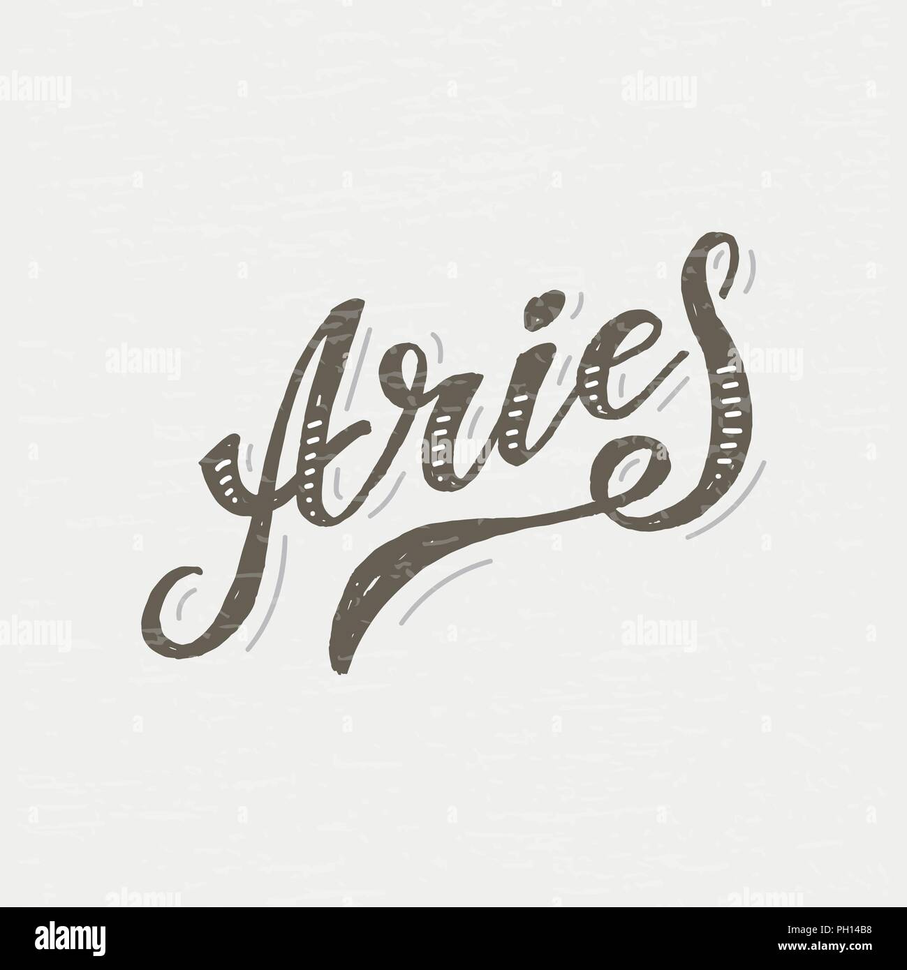 Gemini lettering Calligraphy Brush Text horoscope Zodiac sign ...