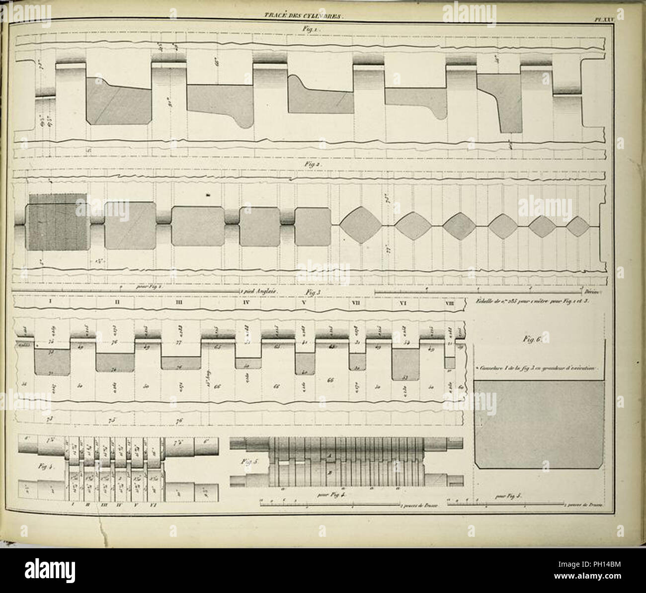 vintage architectural blueprints Stock Photo - Alamy