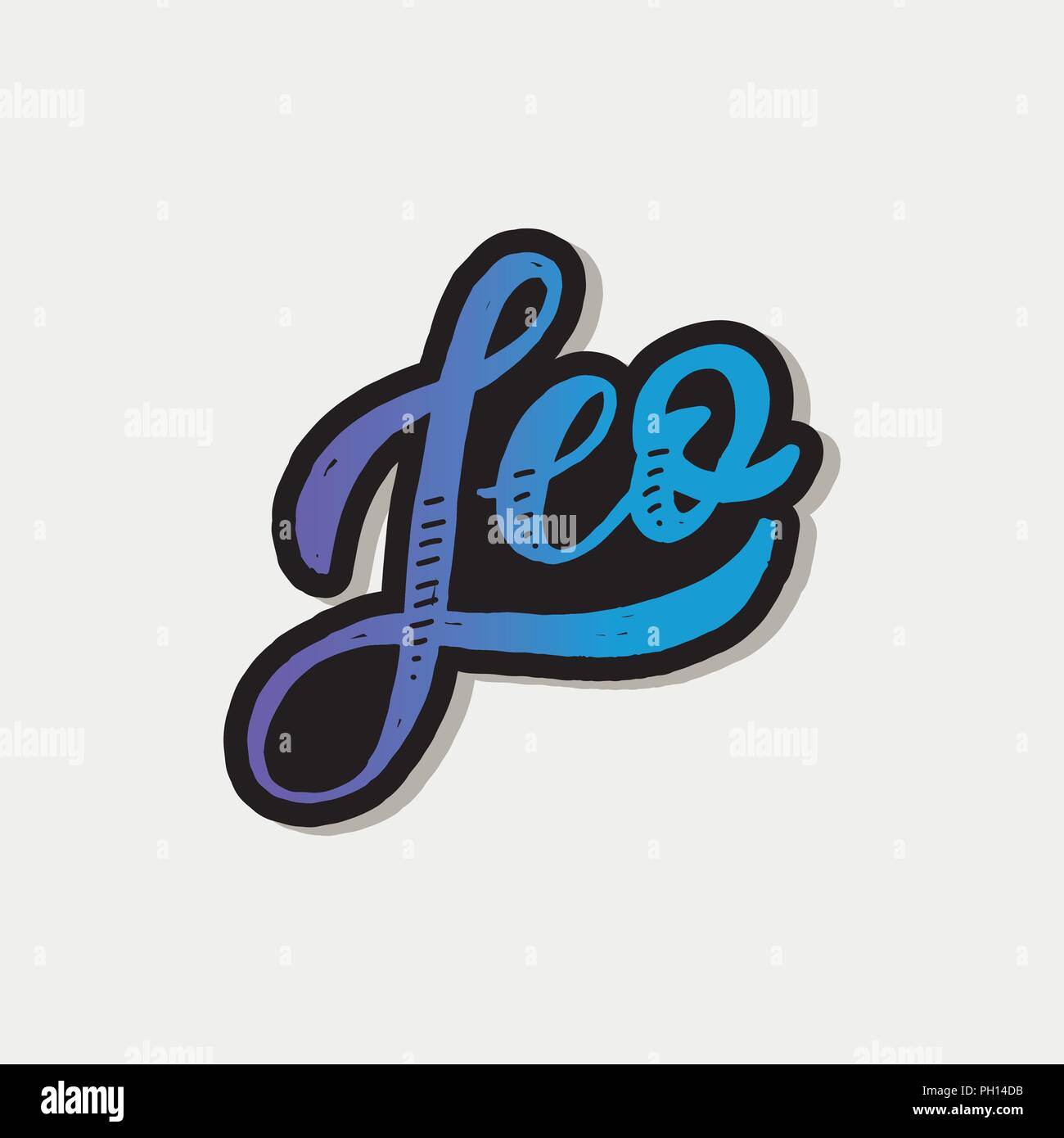 Leo lettering Calligraphy Brush Text horoscope Zodiac sign illustration ...