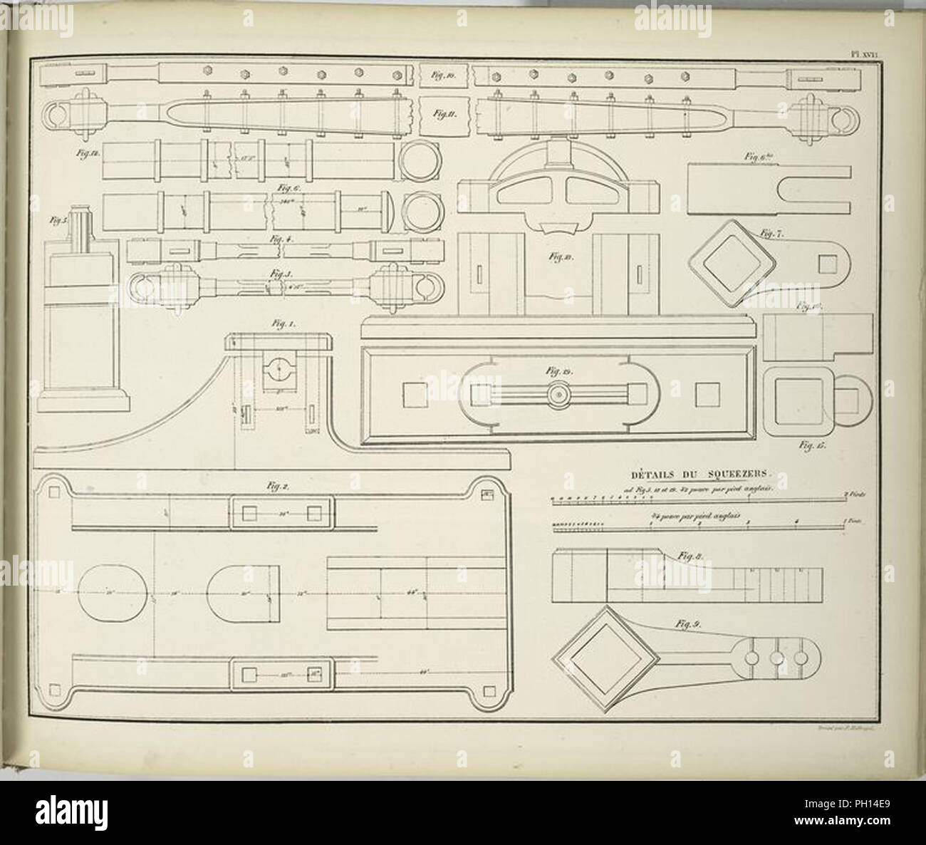 vintage architectural blueprints Stock Photo - Alamy