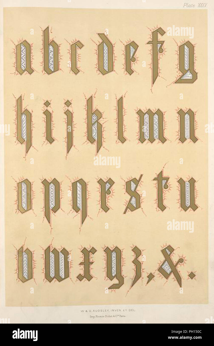 Goth alphabet hi-res stock photography and images - Alamy