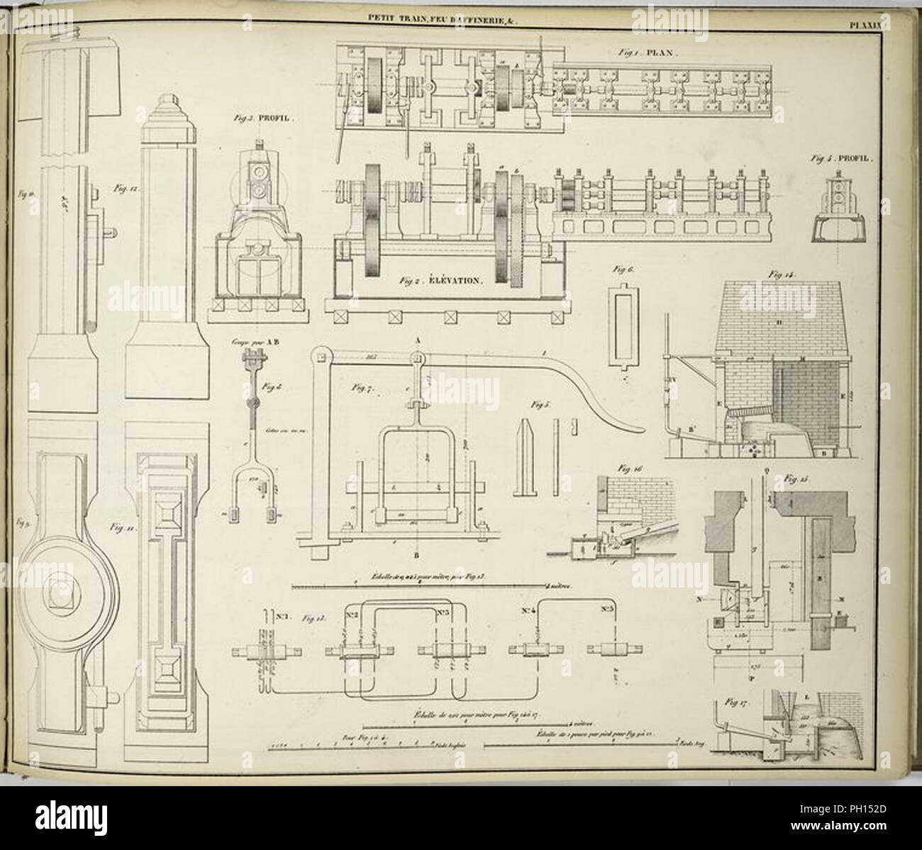 Vintage engine blueprints hi-res stock photography and images - Alamy