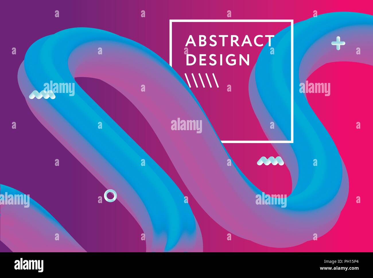 Abstract Creative design 3d flow shape Liquid Vector illustration Stock ...