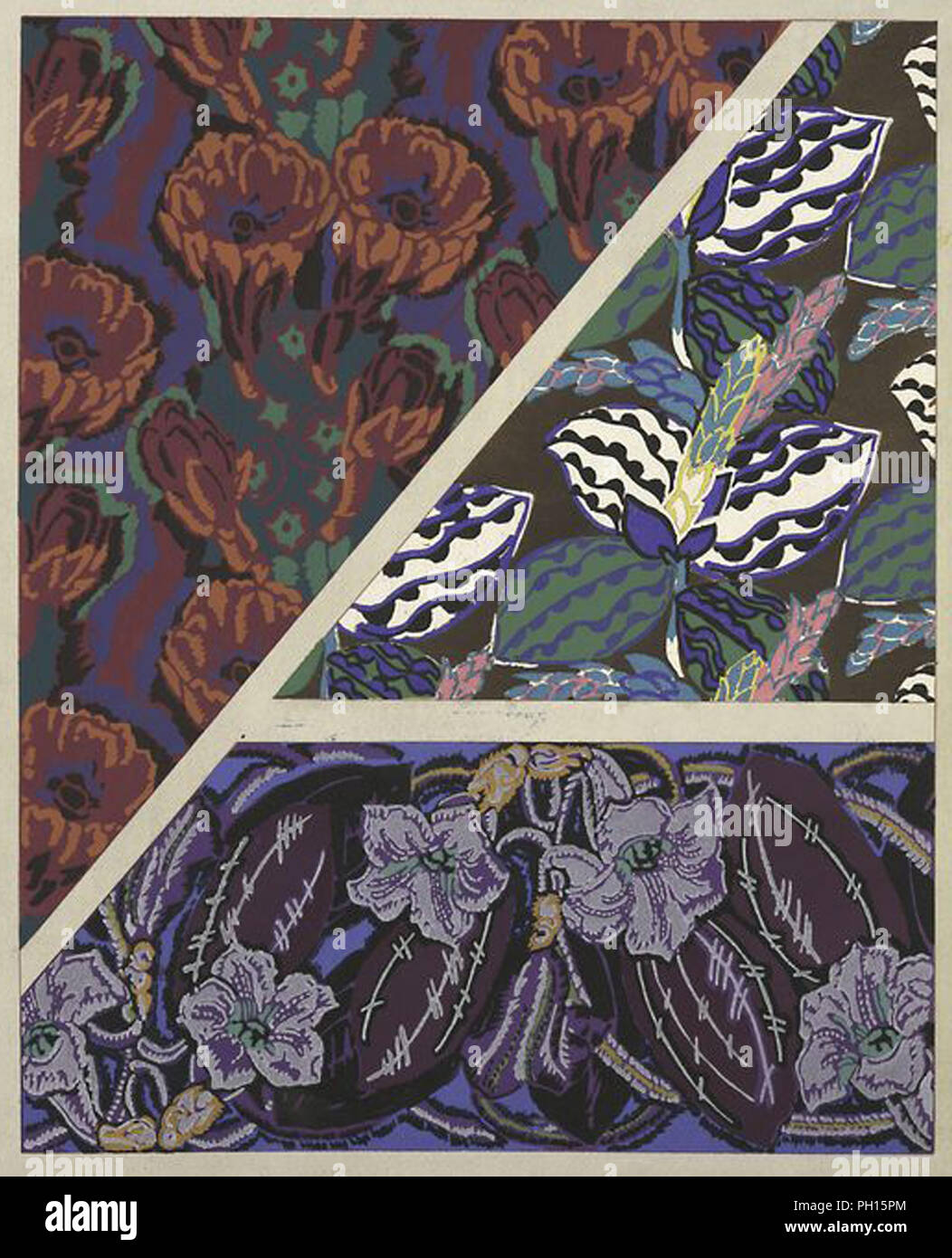 vintage Art Deco era pattern design Stock Photo - Alamy