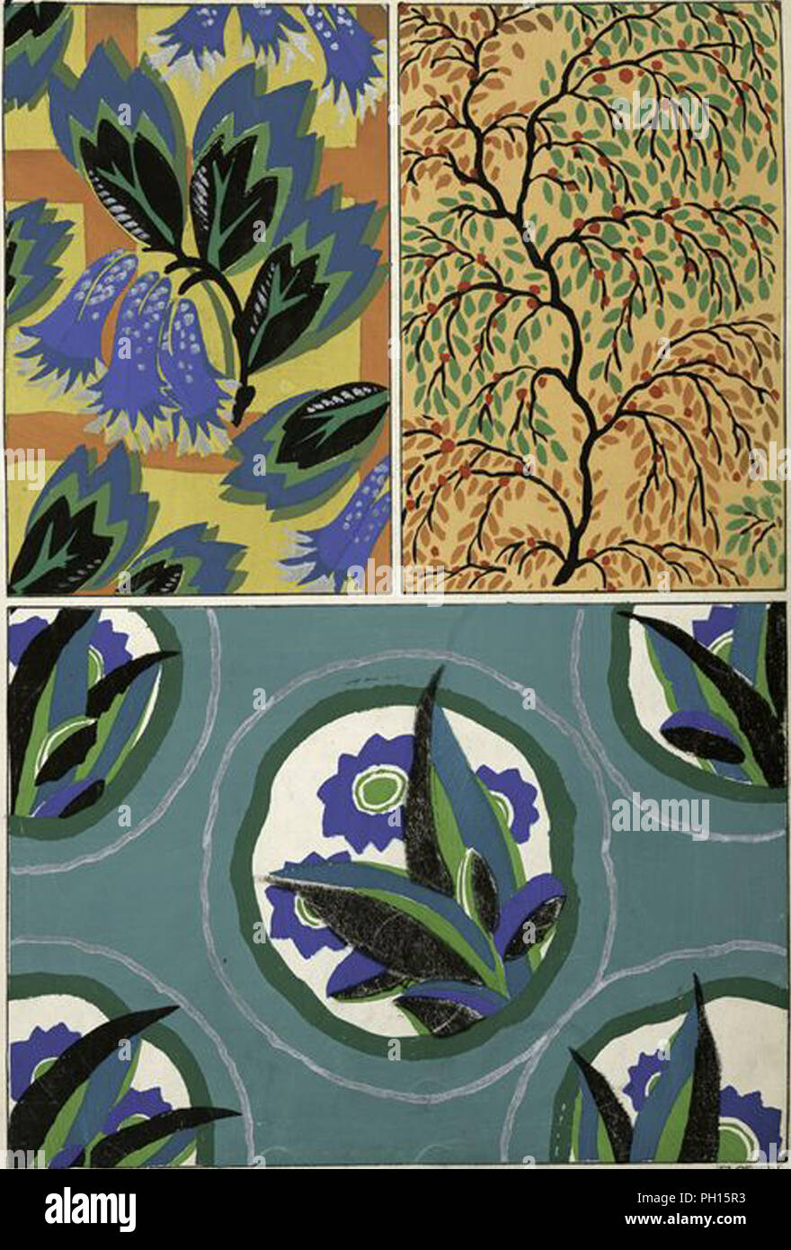 vintage Art Deco era pattern design Stock Photo - Alamy