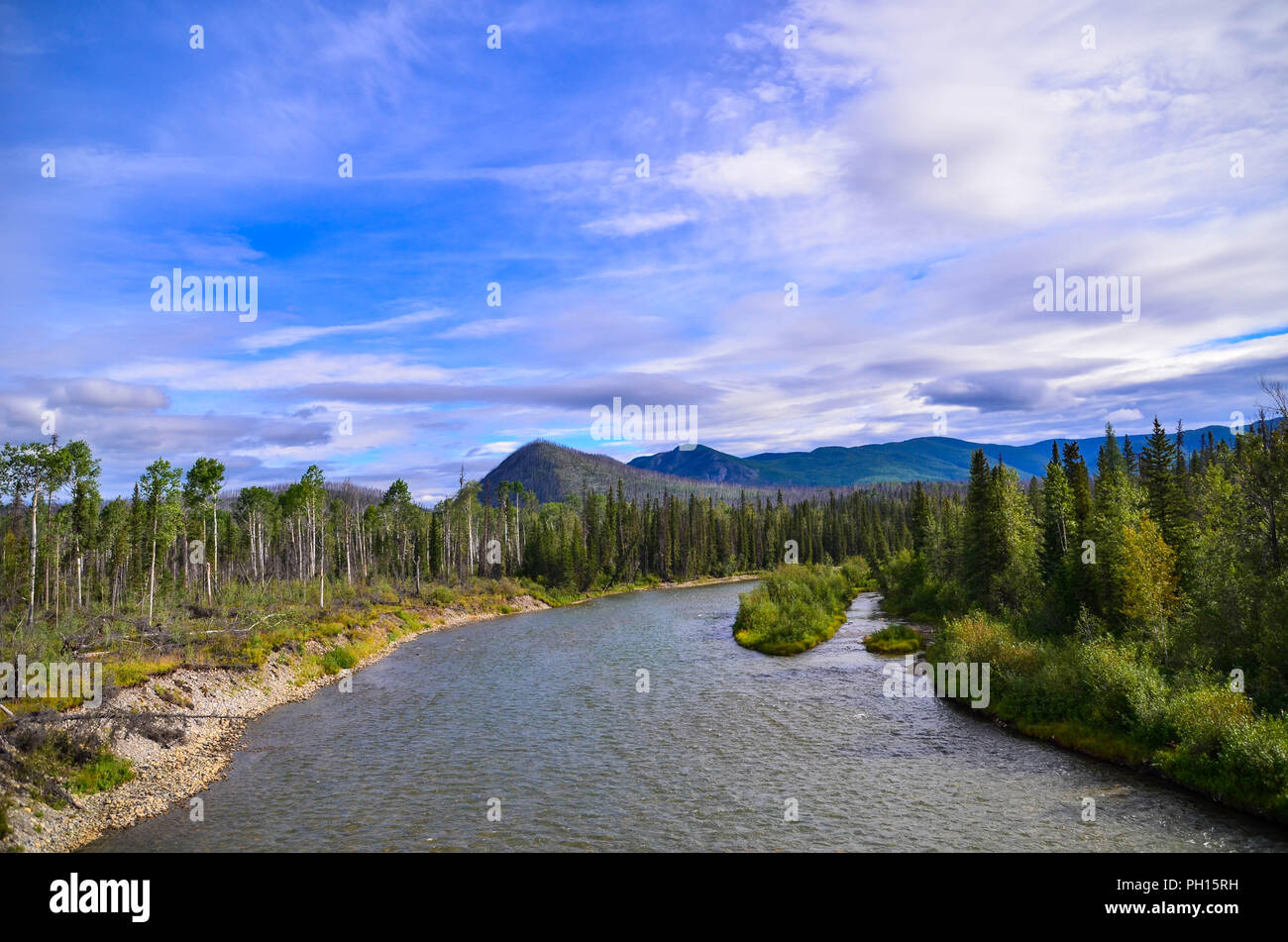 Liard River in British Columbia Stock Photo - Alamy