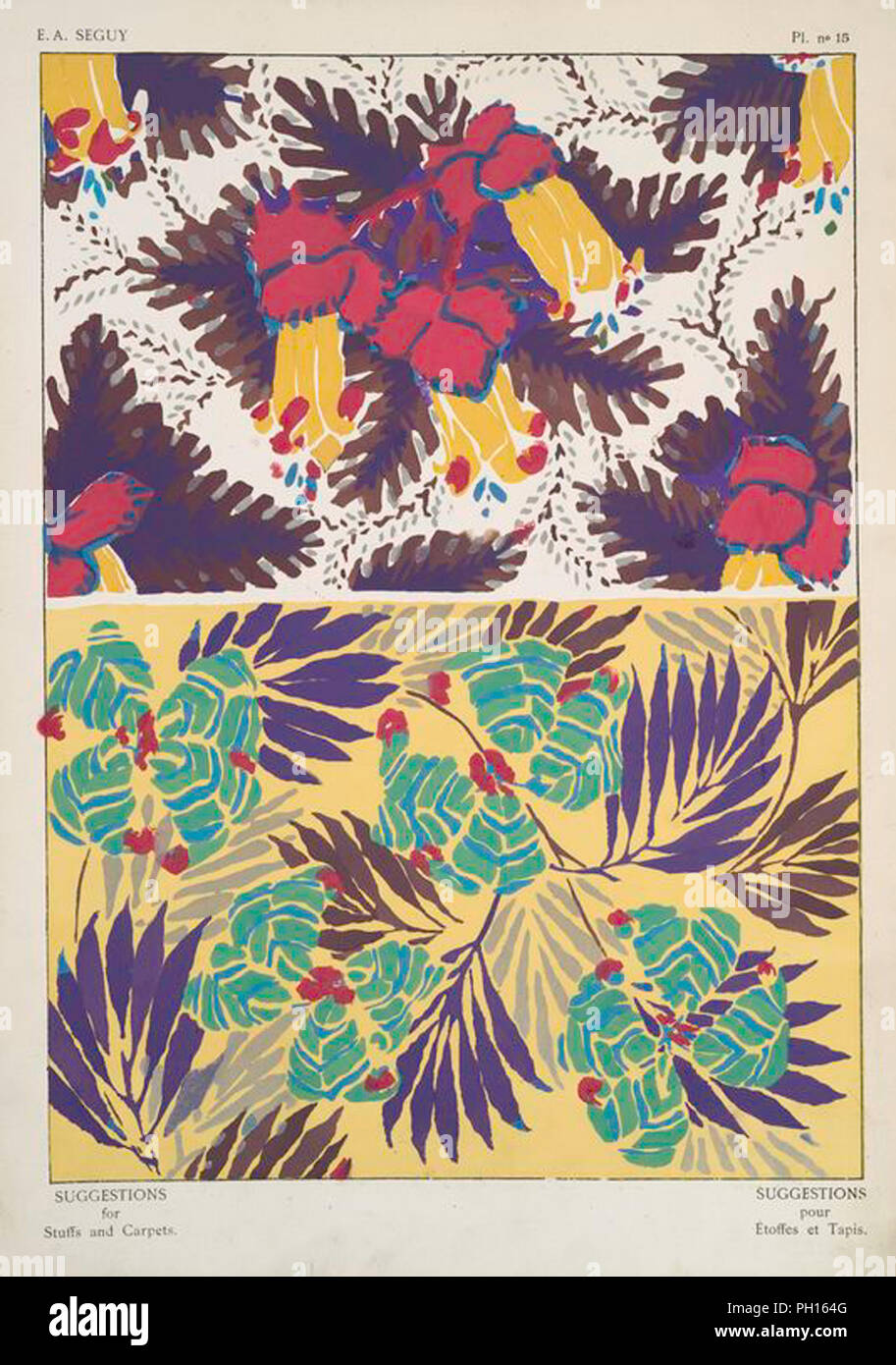 vintage Art Deco era pattern design Stock Photo - Alamy