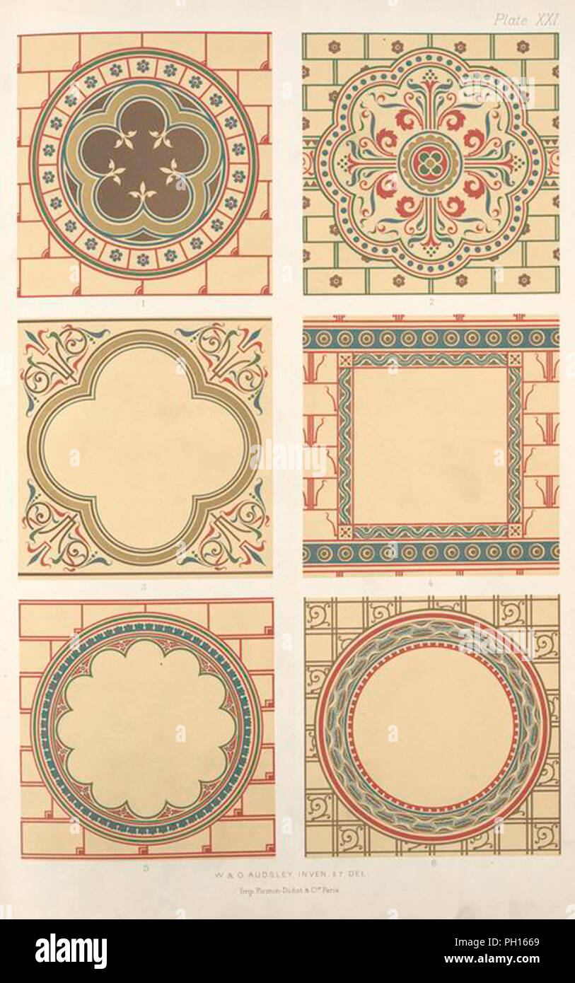 vintage Art Deco era pattern design Stock Photo - Alamy