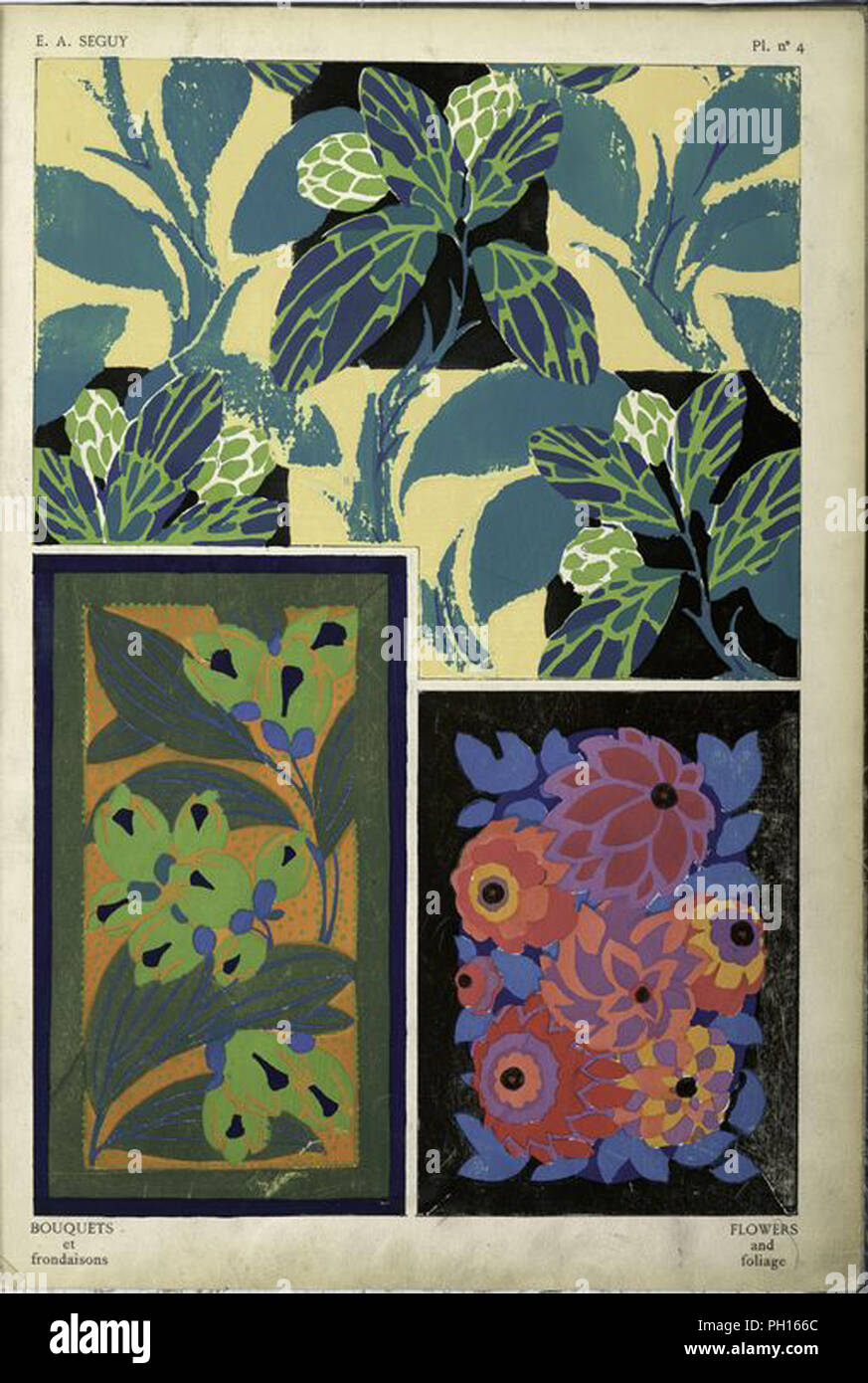 vintage Art Deco era pattern design Stock Photo - Alamy