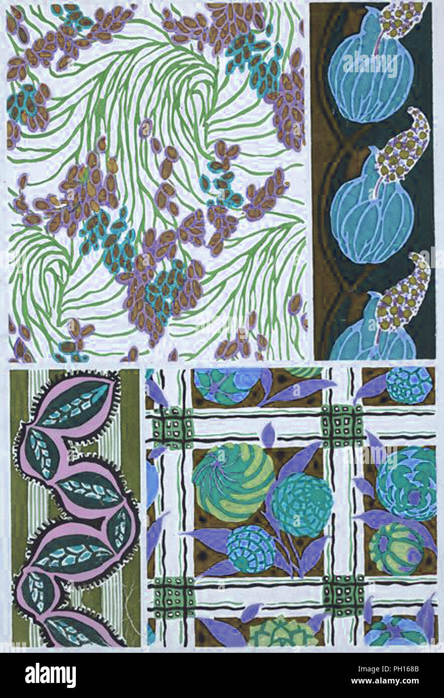 vintage Art Deco era pattern design Stock Photo - Alamy