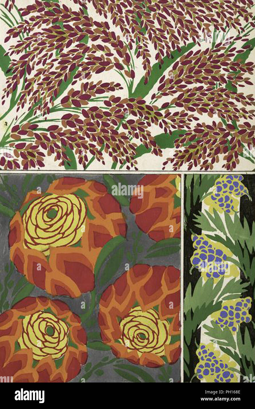 vintage Art Deco era pattern design Stock Photo - Alamy