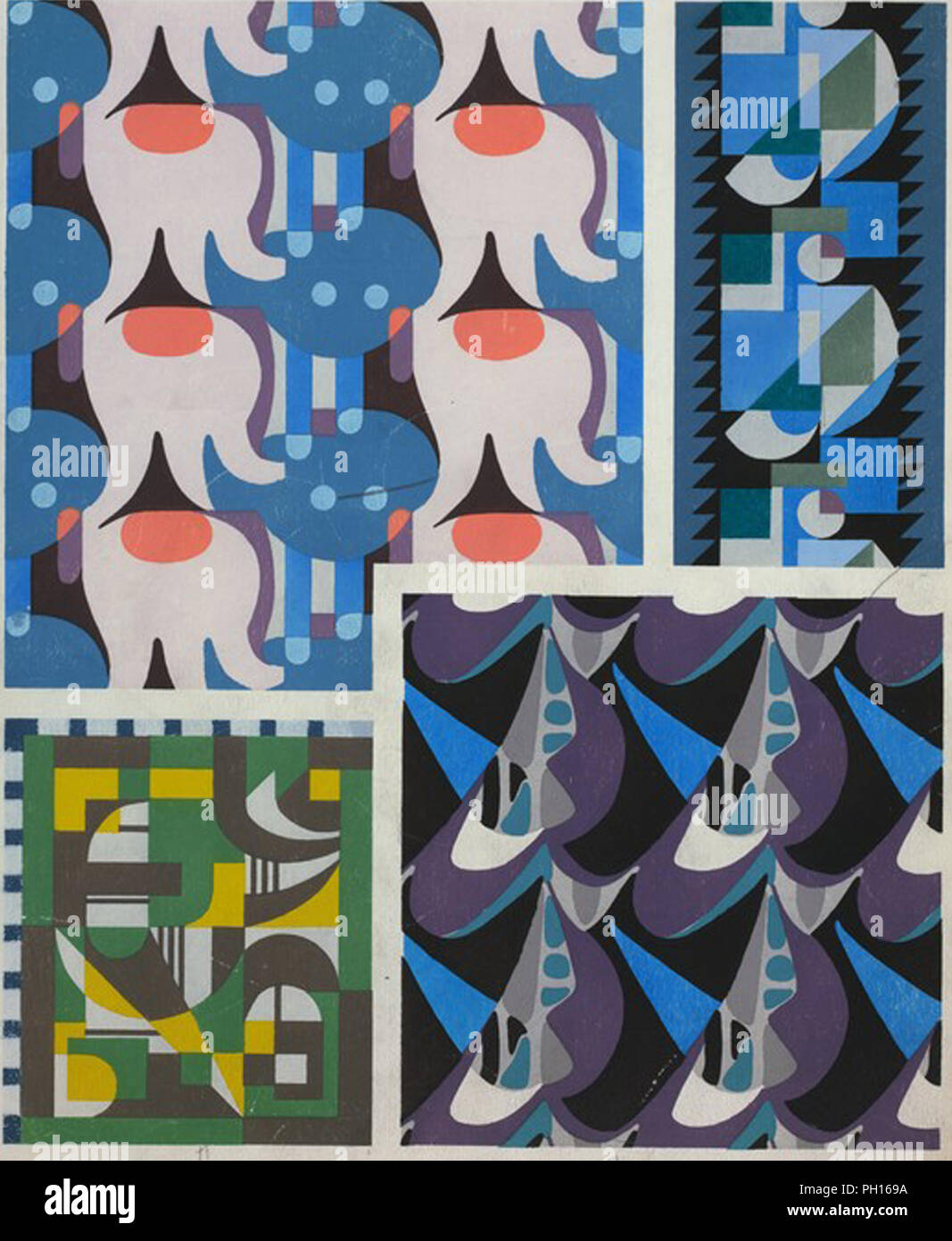 vintage Art Deco era pattern design Stock Photo - Alamy