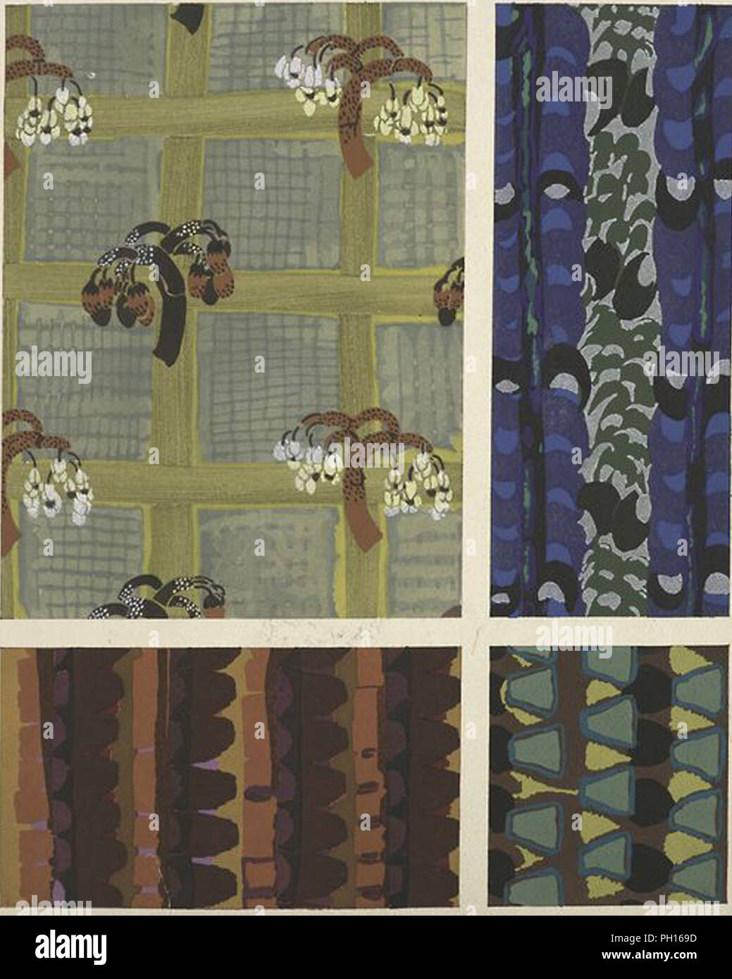 vintage Art Deco era pattern design Stock Photo - Alamy