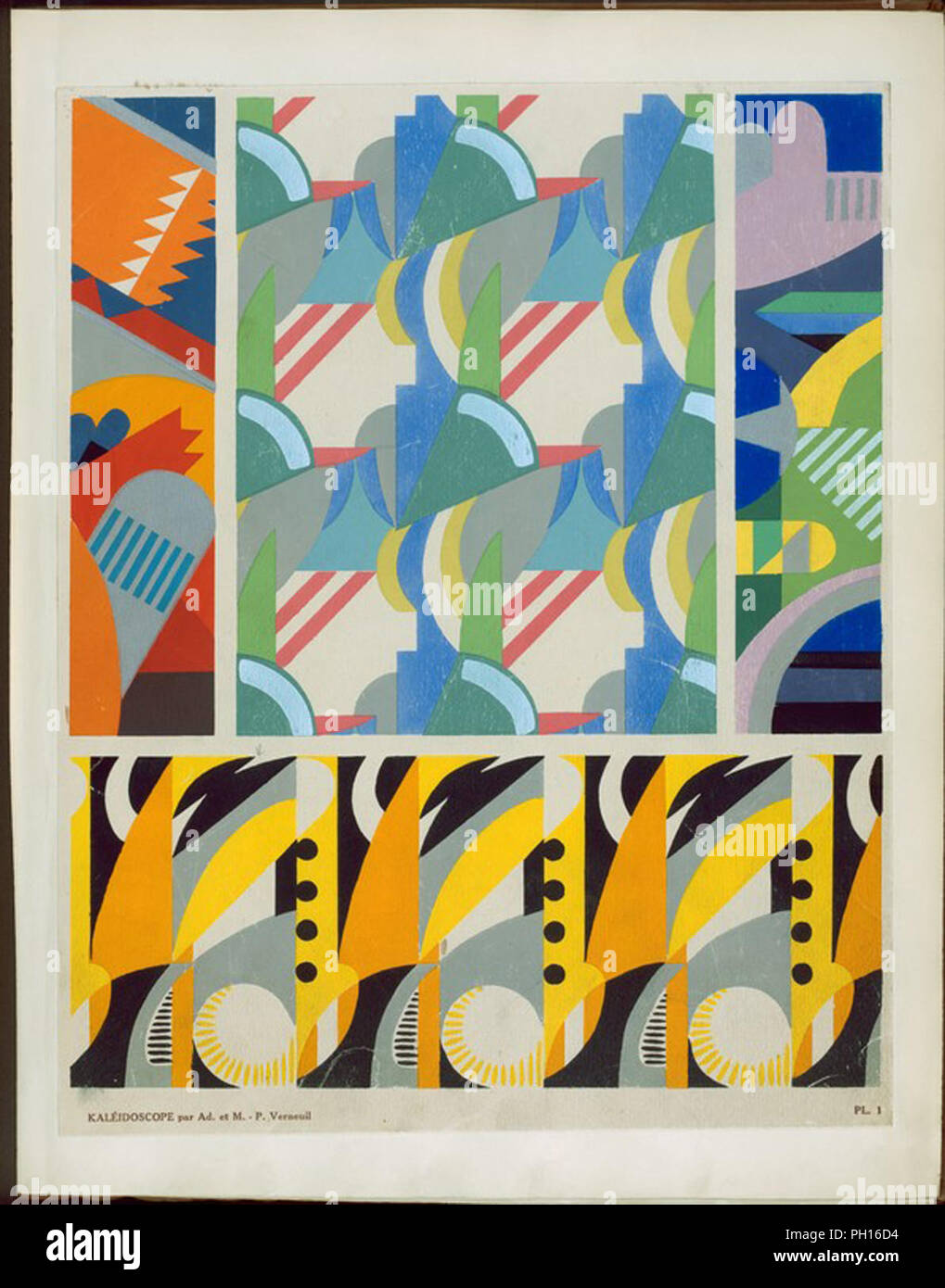 vintage Art Deco era pattern design Stock Photo - Alamy