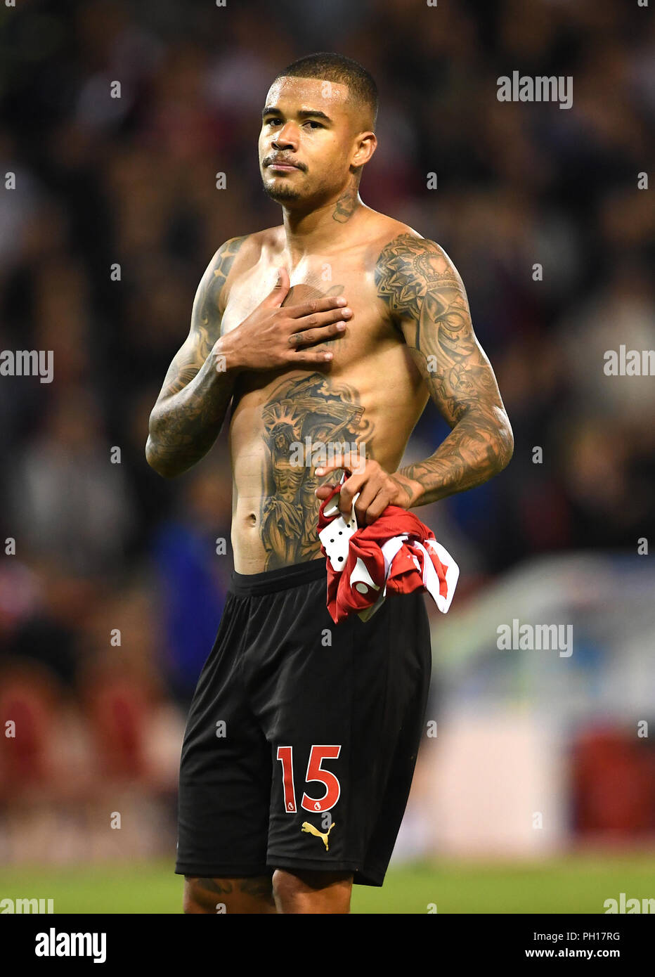 Nottingham Forest goalkeeper Luke Steele after the final whistle during ...
