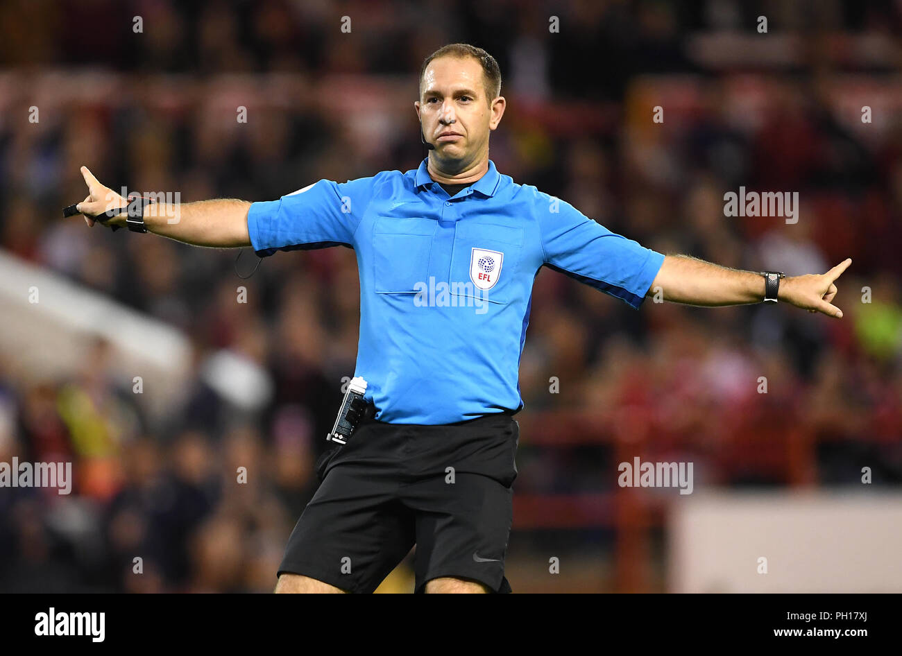 Match Referee Jeremy Simpson during the Carabao Cup, second round match ...