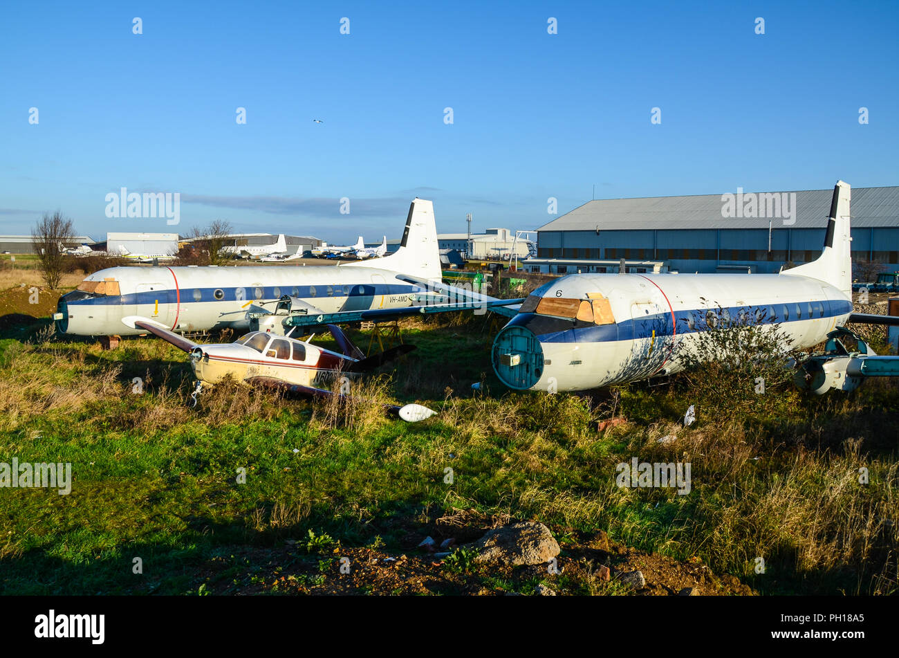 ex Royal Australian Air Force Hawker Siddeley HS748 transport planes ...