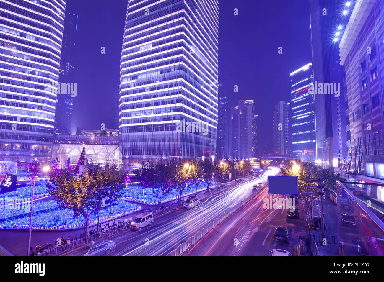 Night view of Shanghai Stock Photo - Alamy