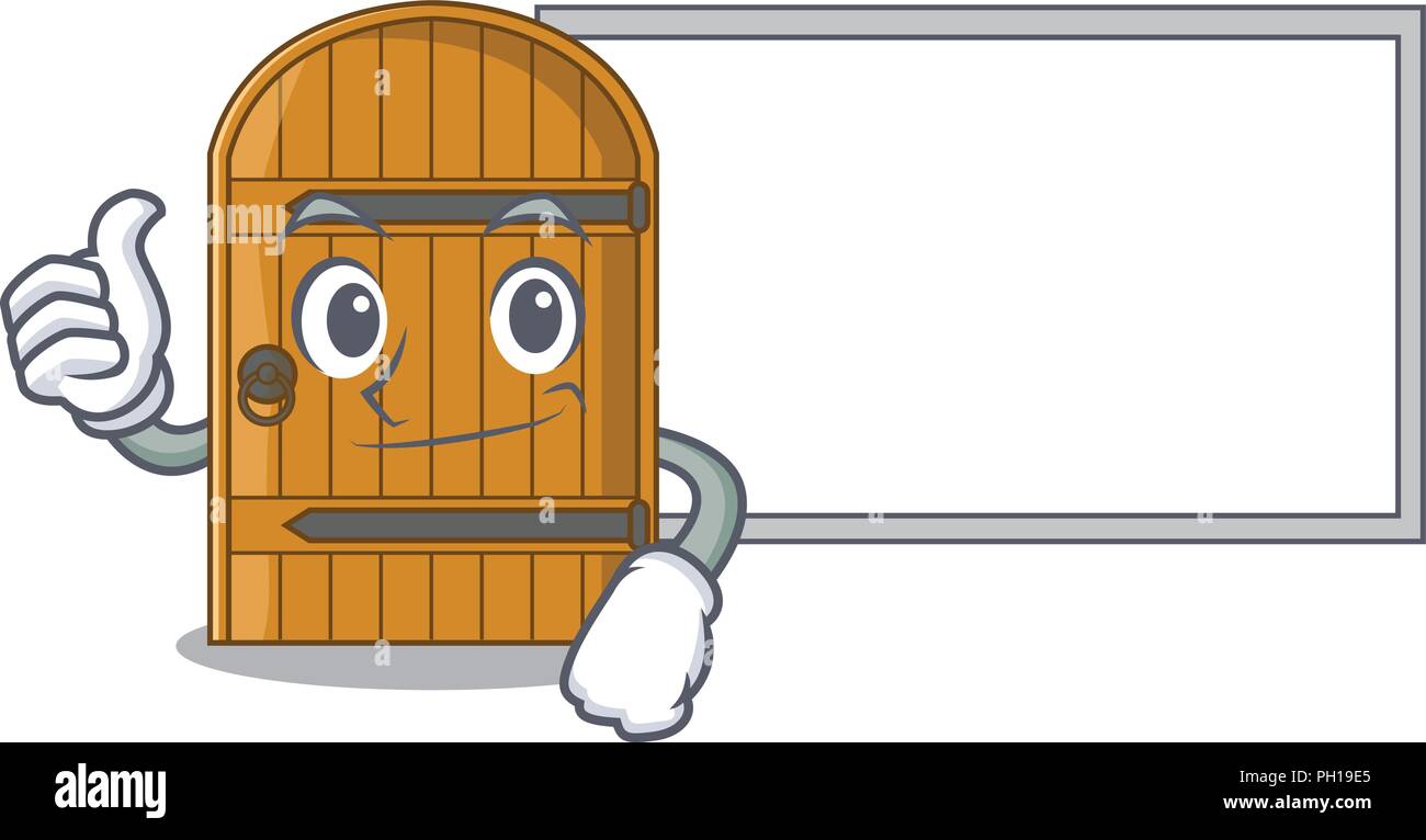 Boarded Up Door Cartoon