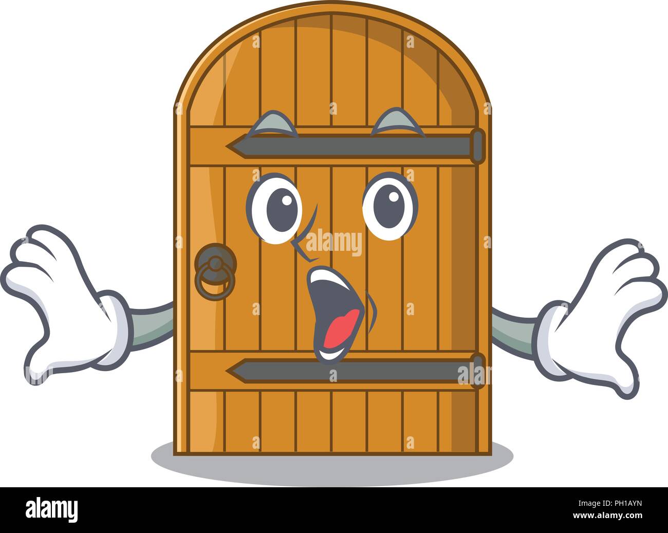 Wooden Door Cartoon IFutniew Cartoon Wooden Mini DIY Door Fairy Tale