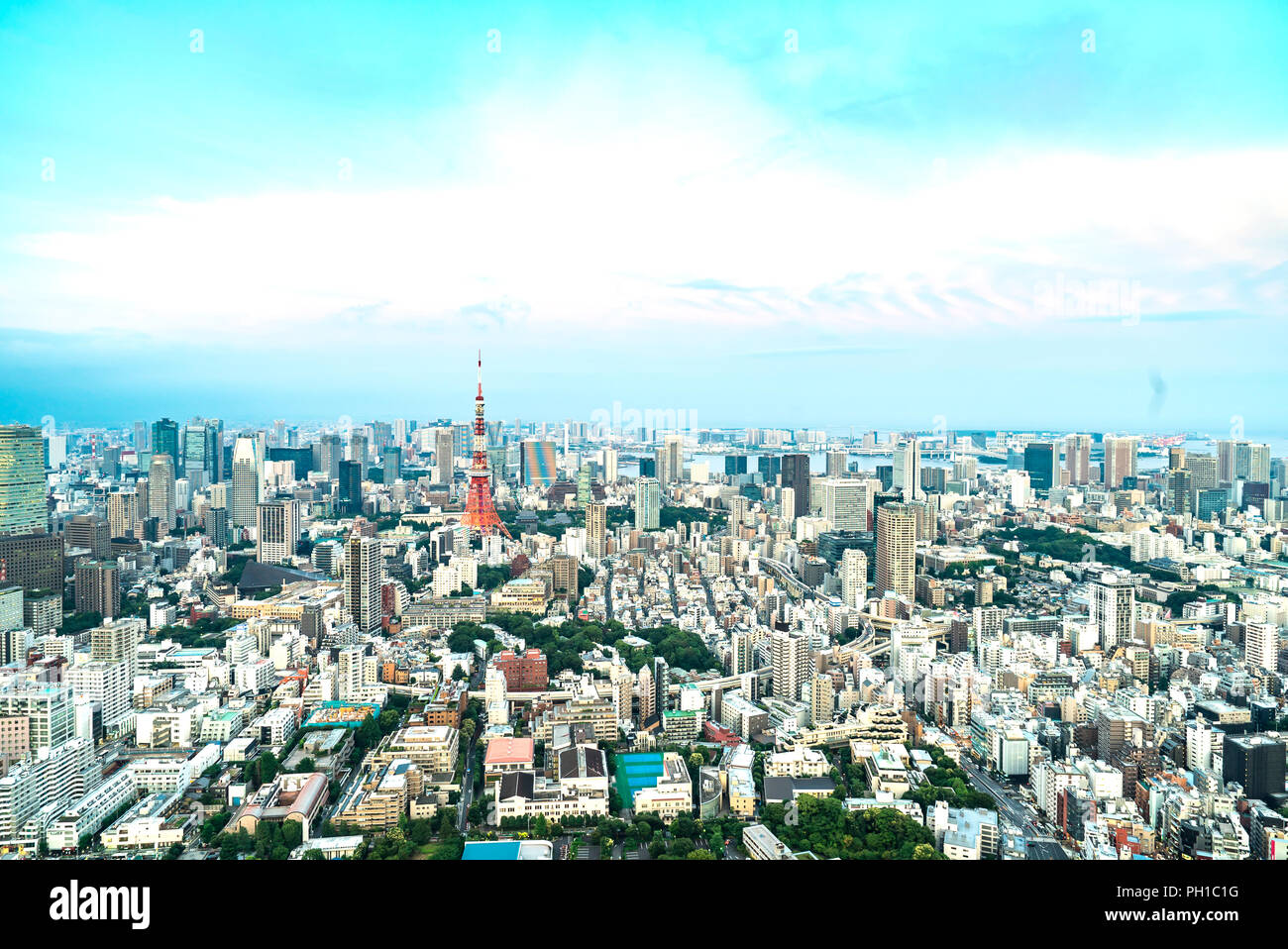 Tokyo Tower, Japan - communication and observation tower Stock Photo ...