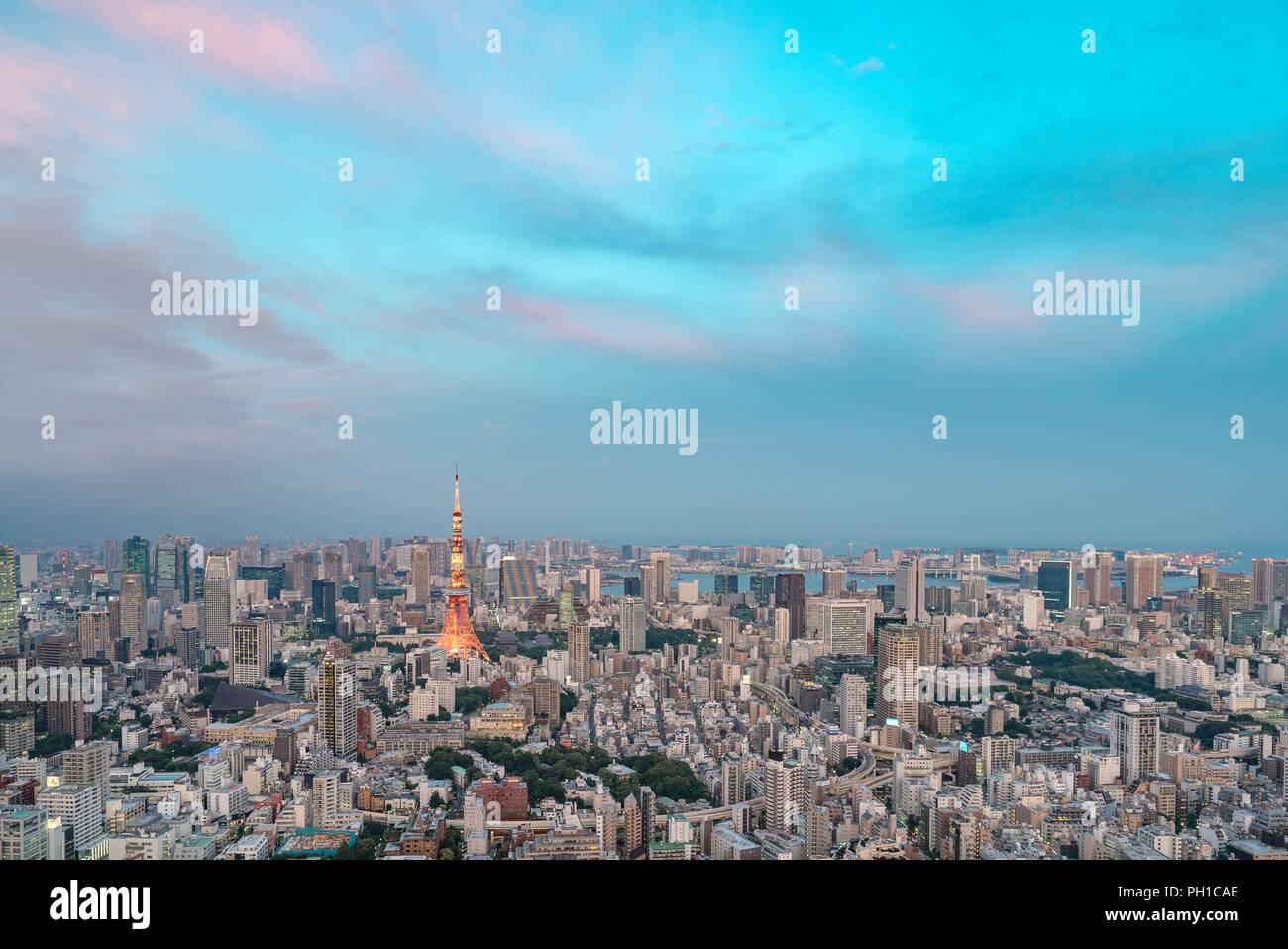 Tokyo Tower, Japan - communication and observation tower Stock Photo ...