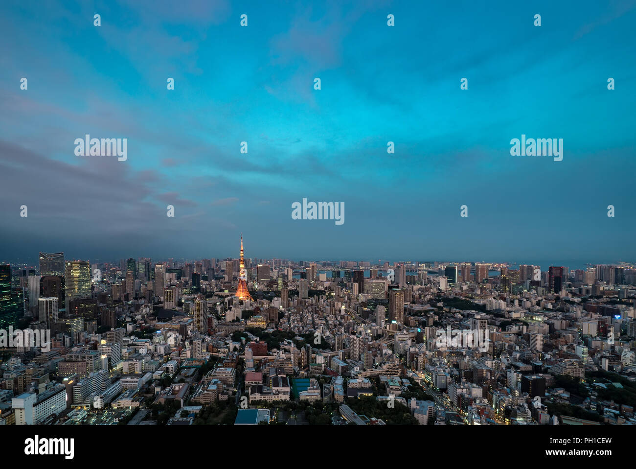 Tokyo Tower, Japan - communication and observation tower Stock Photo ...