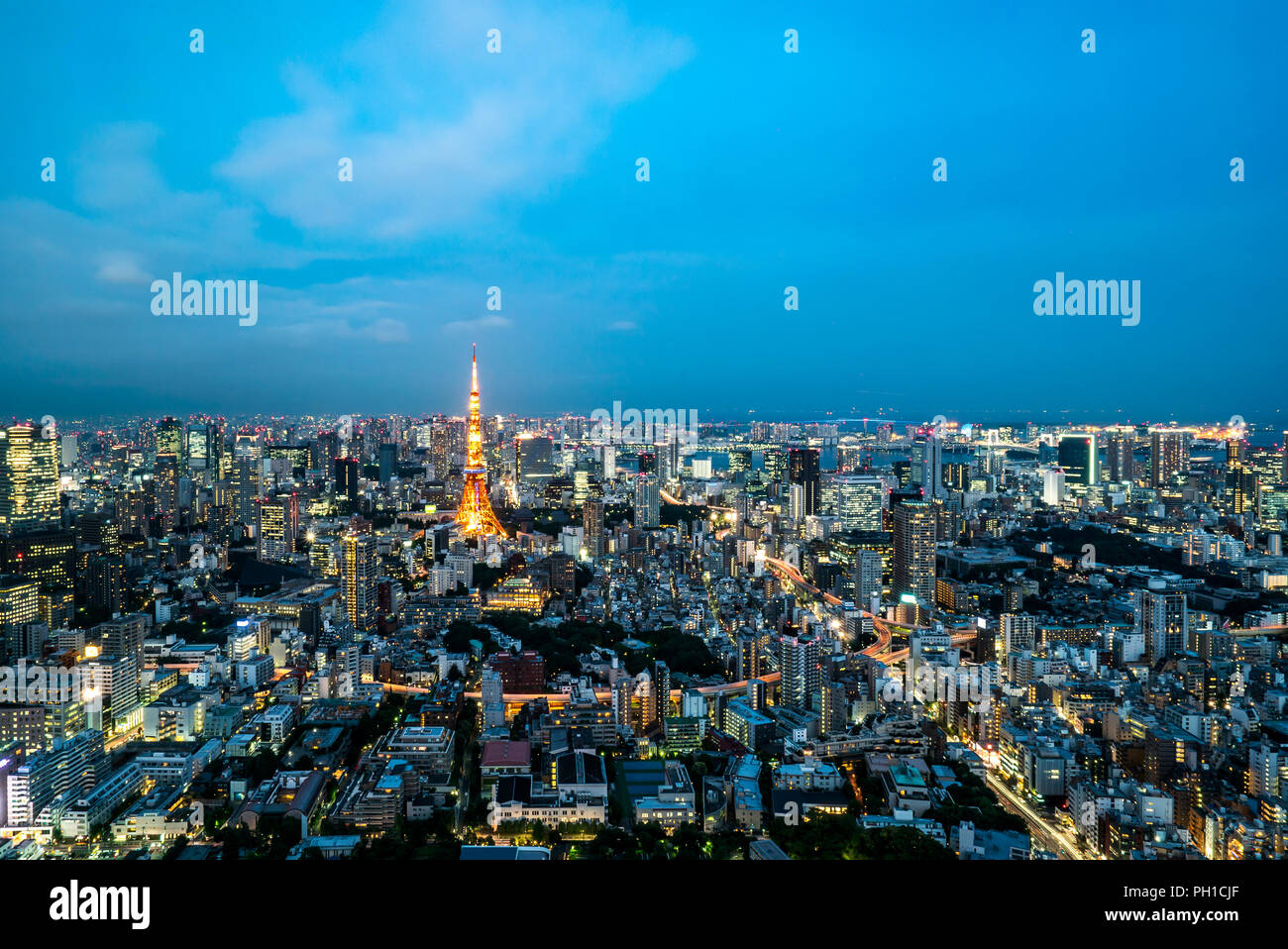 Tokyo Tower, Japan - communication and observation tower Stock Photo ...