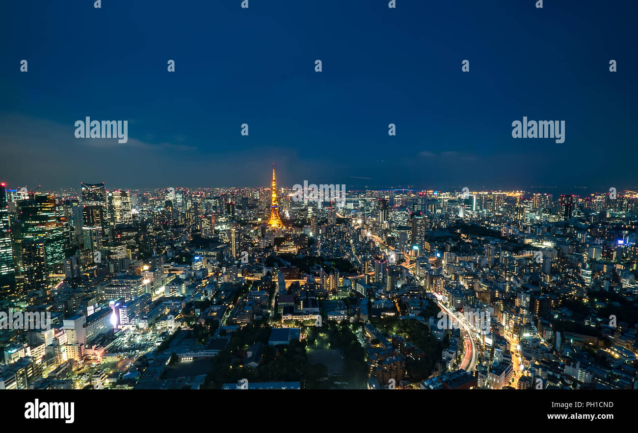 Tokyo Tower, Japan - communication and observation tower Stock Photo ...