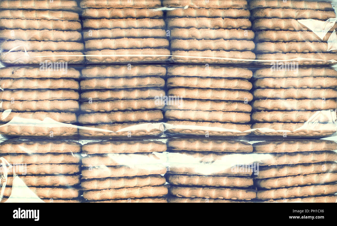 packed cookies; close up Stock Photo - Alamy