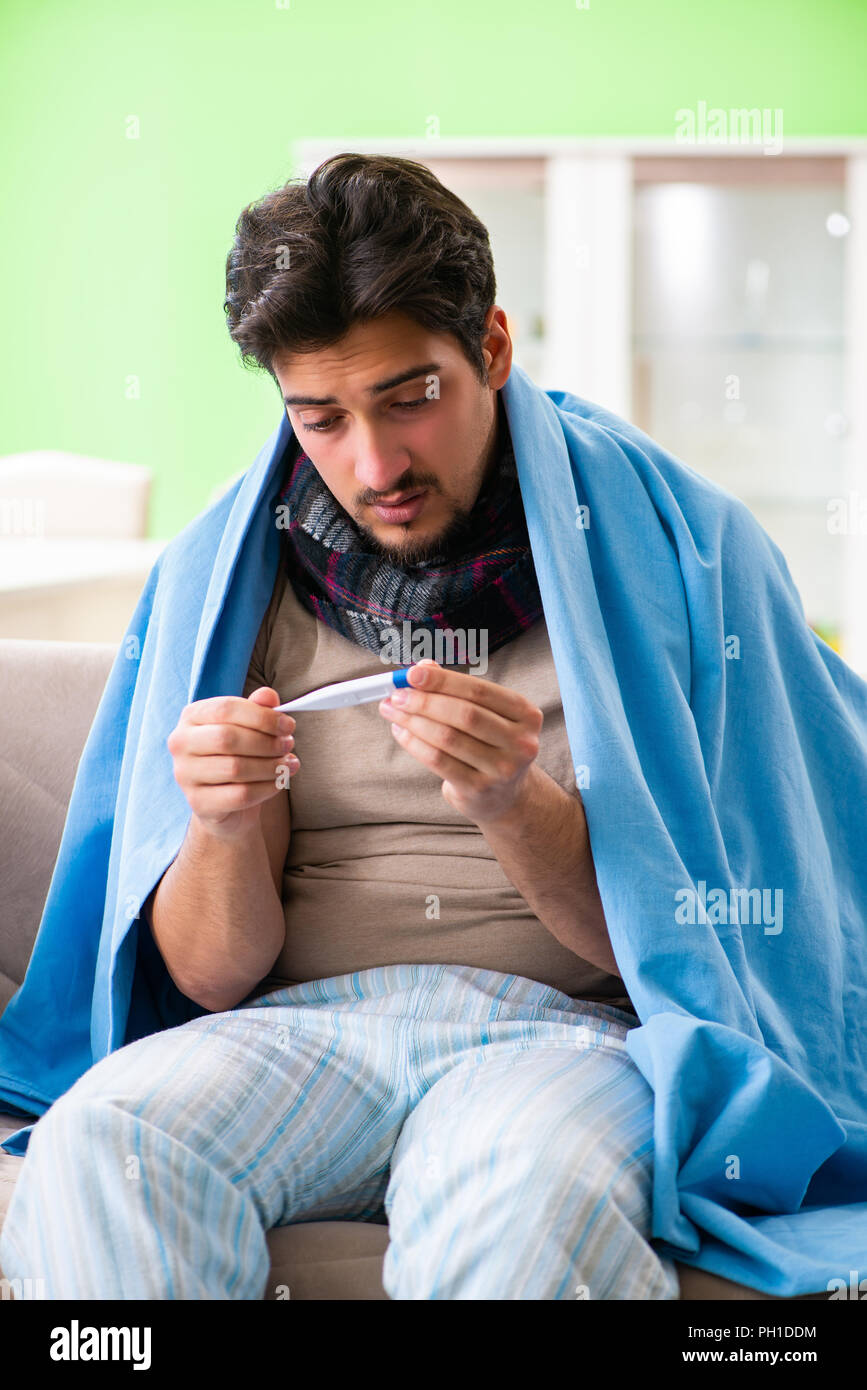 Patient suffering from high fever hi-res stock photography and images ...