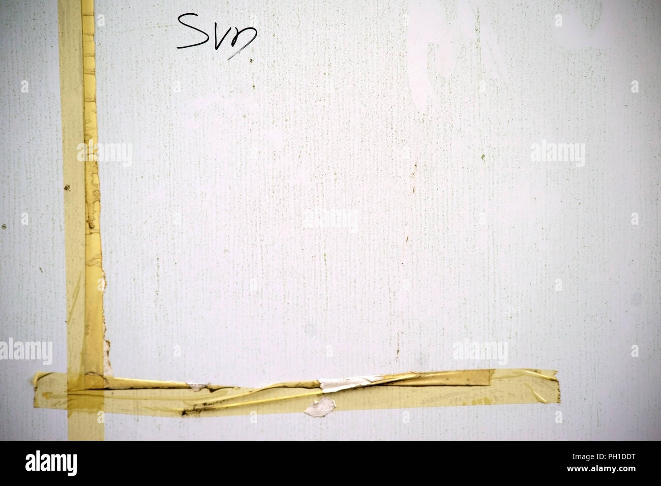 The close-up of a billboard with markings made of adhesive strips Stock ...