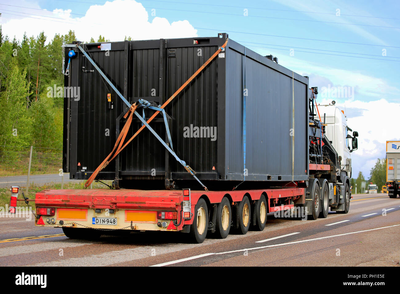 Container truck highway hi-res stock photography and images - Alamy
