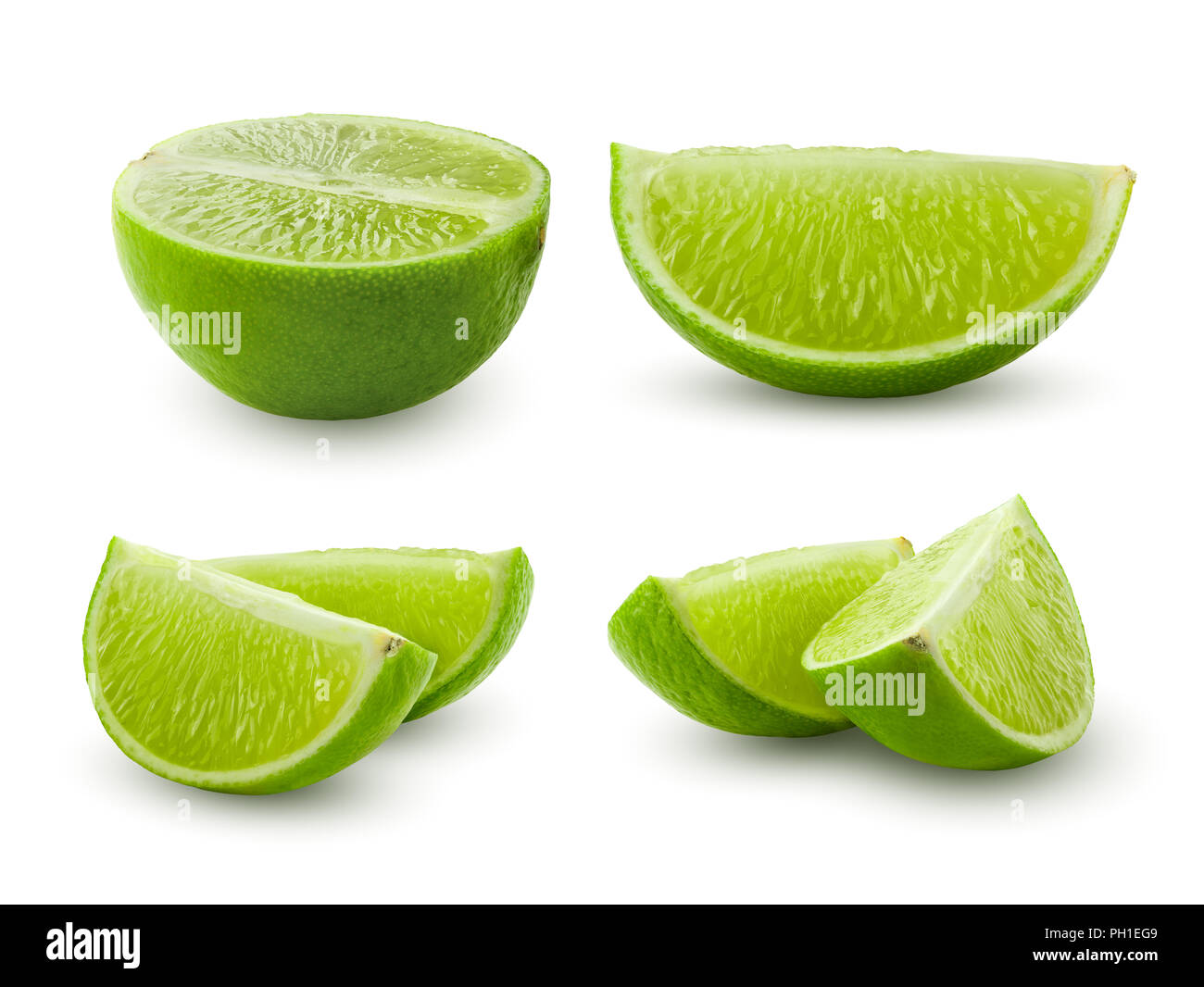 lime isolated on white background, clipping path, full depth of field ...