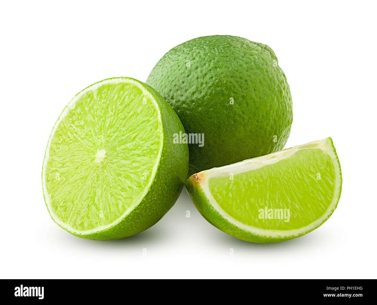 lime isolated on white background, clipping path, full depth of field ...