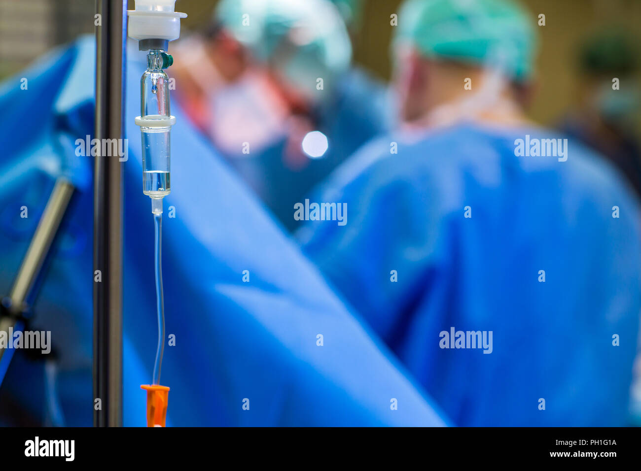 Unidentified patient undergoing a surgery (no faces, shallow DOF Stock ...